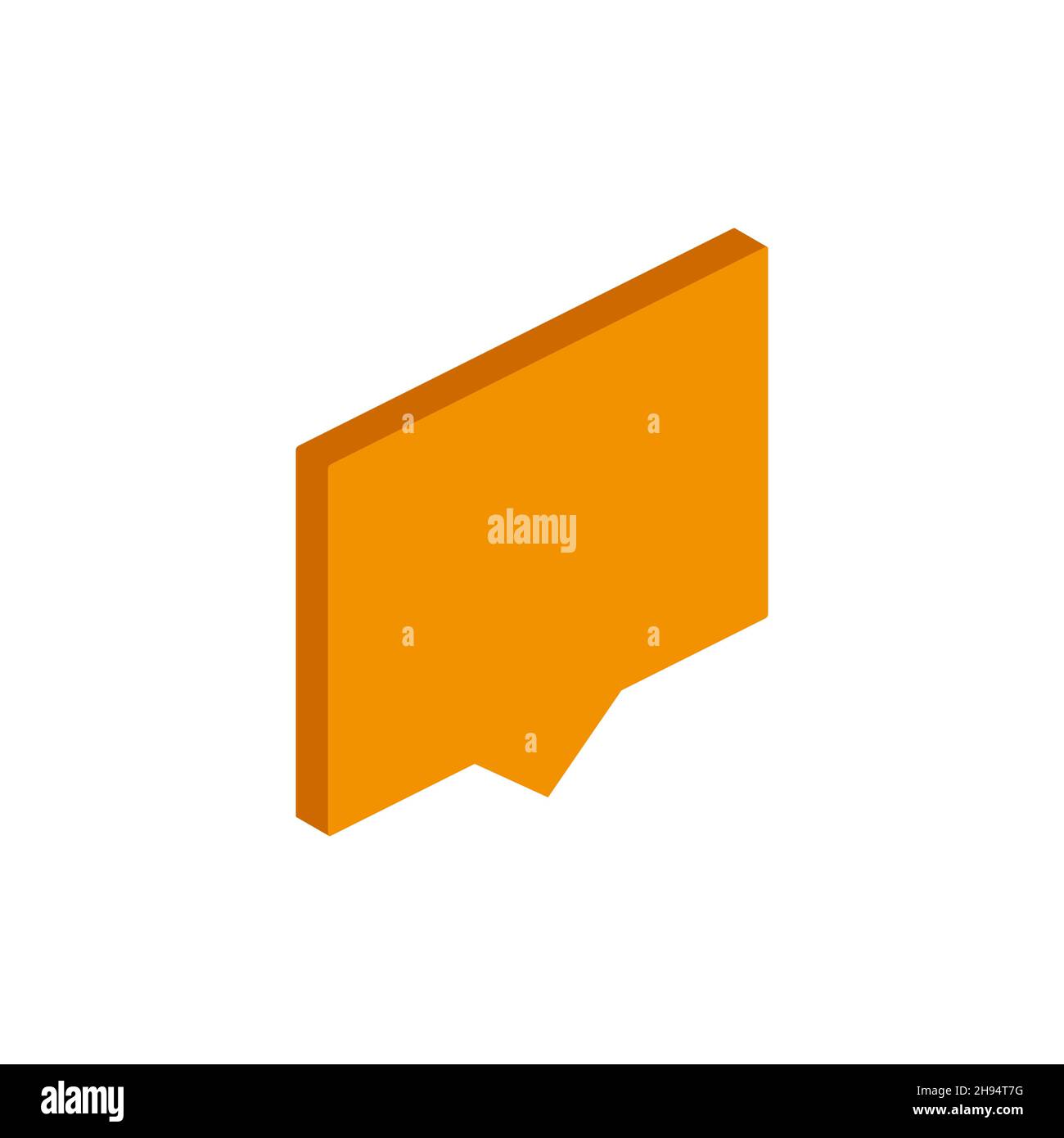 Vector isometric message icon on a white background EPS Stock Vector ...