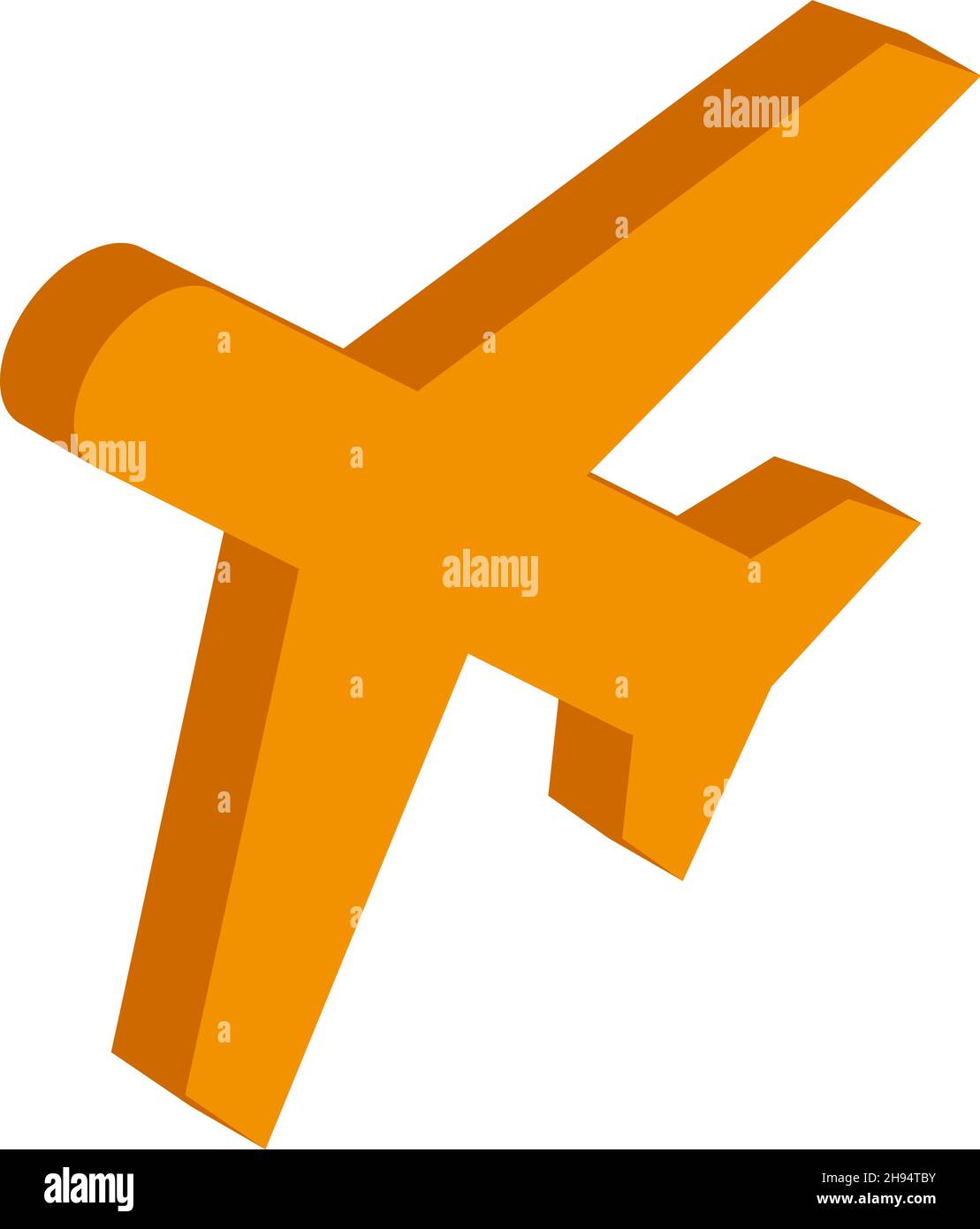 Vector isometric plane icon on a white background EPS Stock Vector ...