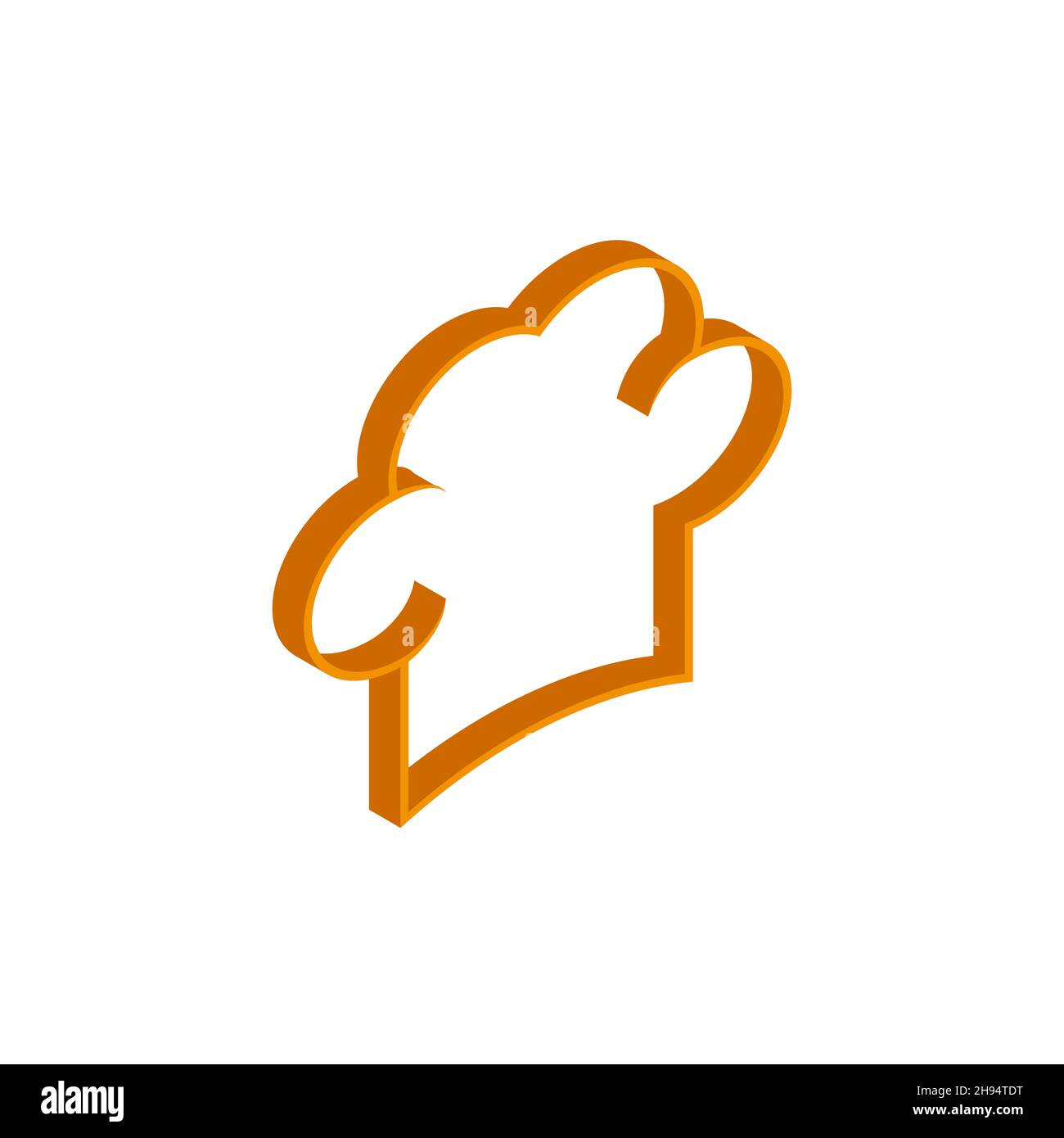 Vector isometric chef cap icon on a white background eps Stock Vector ...