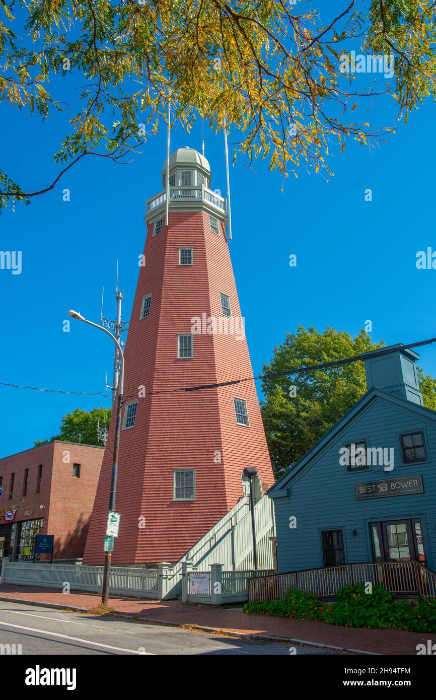 Portland Observatory at 138 Congress Street on Munjoy Hill in Portland ...