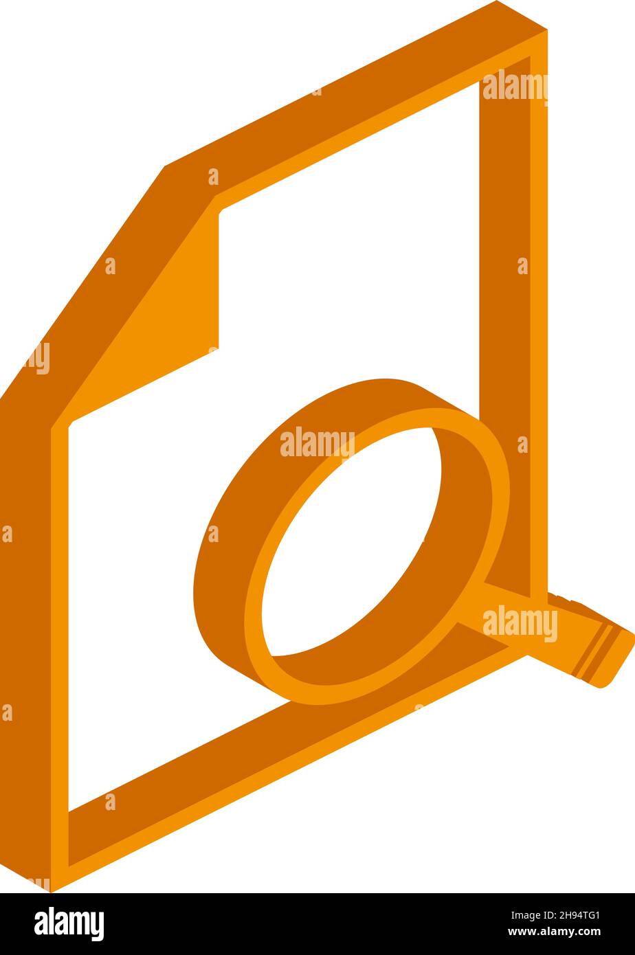 Vector isometric document icon on a white background EPS Stock Vector ...