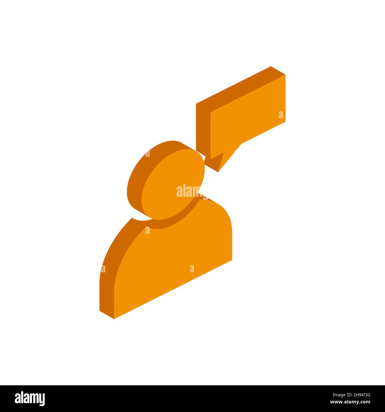 Vector isometric user icon on a white background. EPS Stock Vector ...