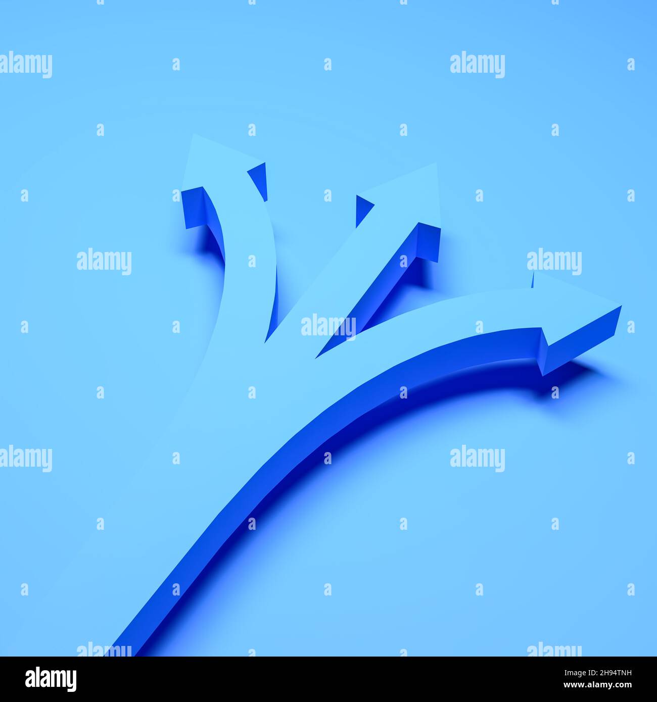 Leading blue arrow hi-res stock photography and images - Alamy