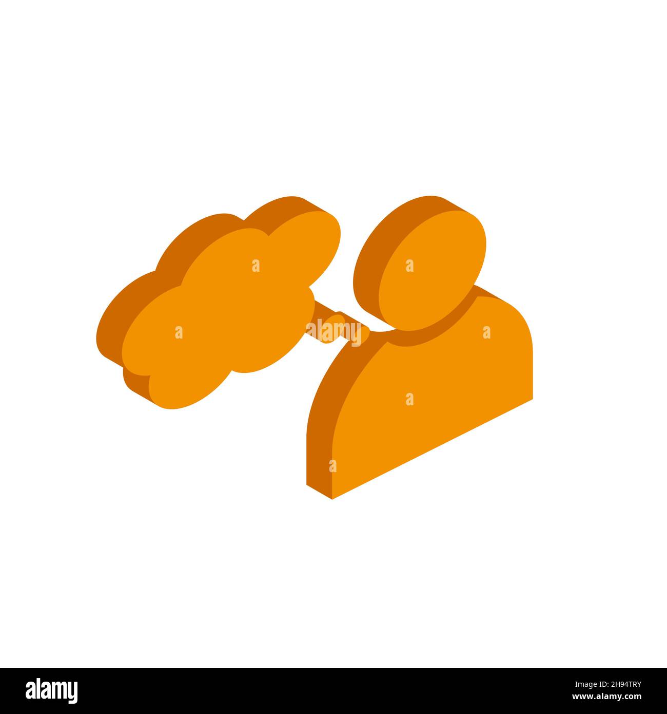 Vector isometric user icon on a white background. EPS Stock Vector ...