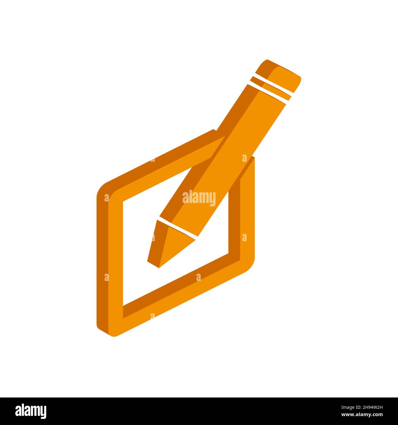 Vector isometric PENCILS icon on a white background eps Stock Vector ...