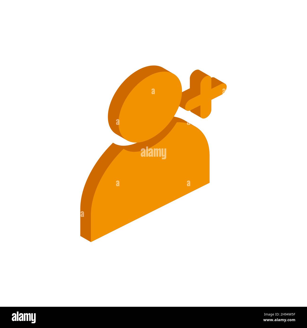 Vector isometric user icon on a white background. EPS Stock Vector ...