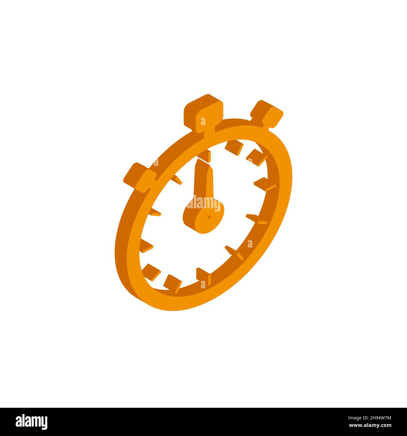 Vector isometric stopwatch icon on a white background eps Stock Vector ...