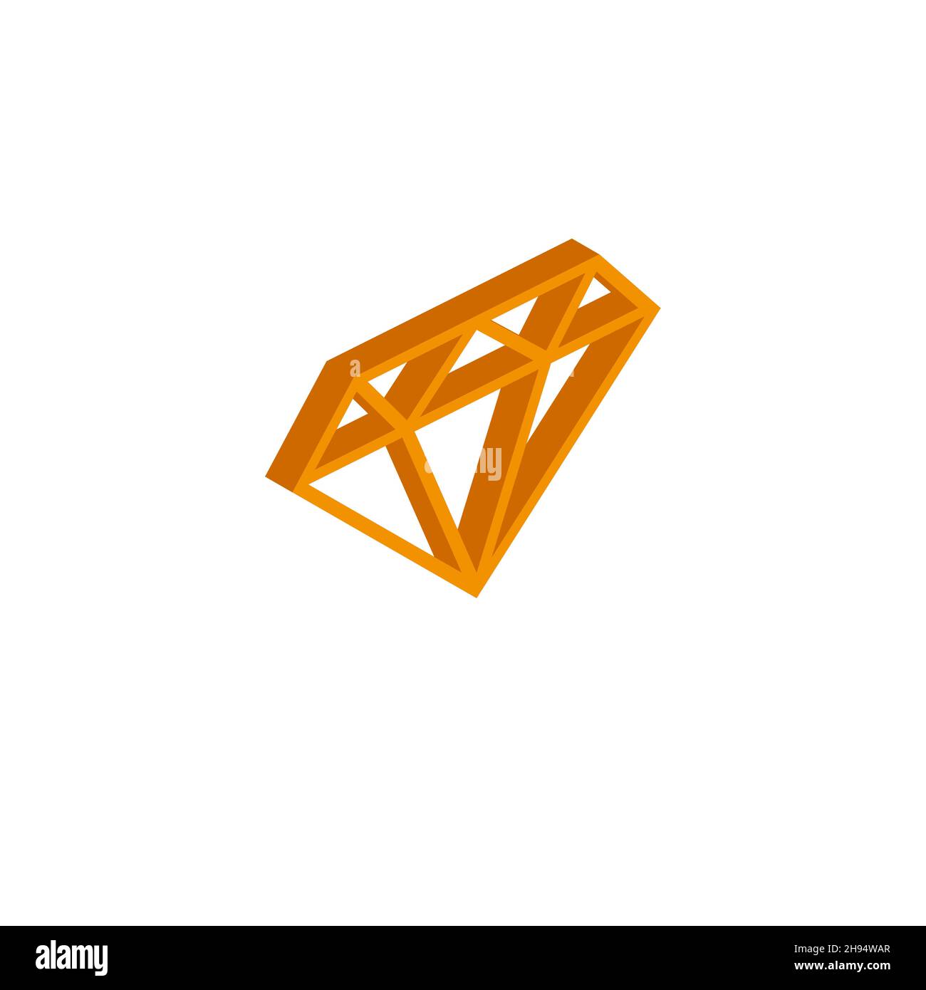 Vector isometric diamond icon on a white background eps Stock Vector ...