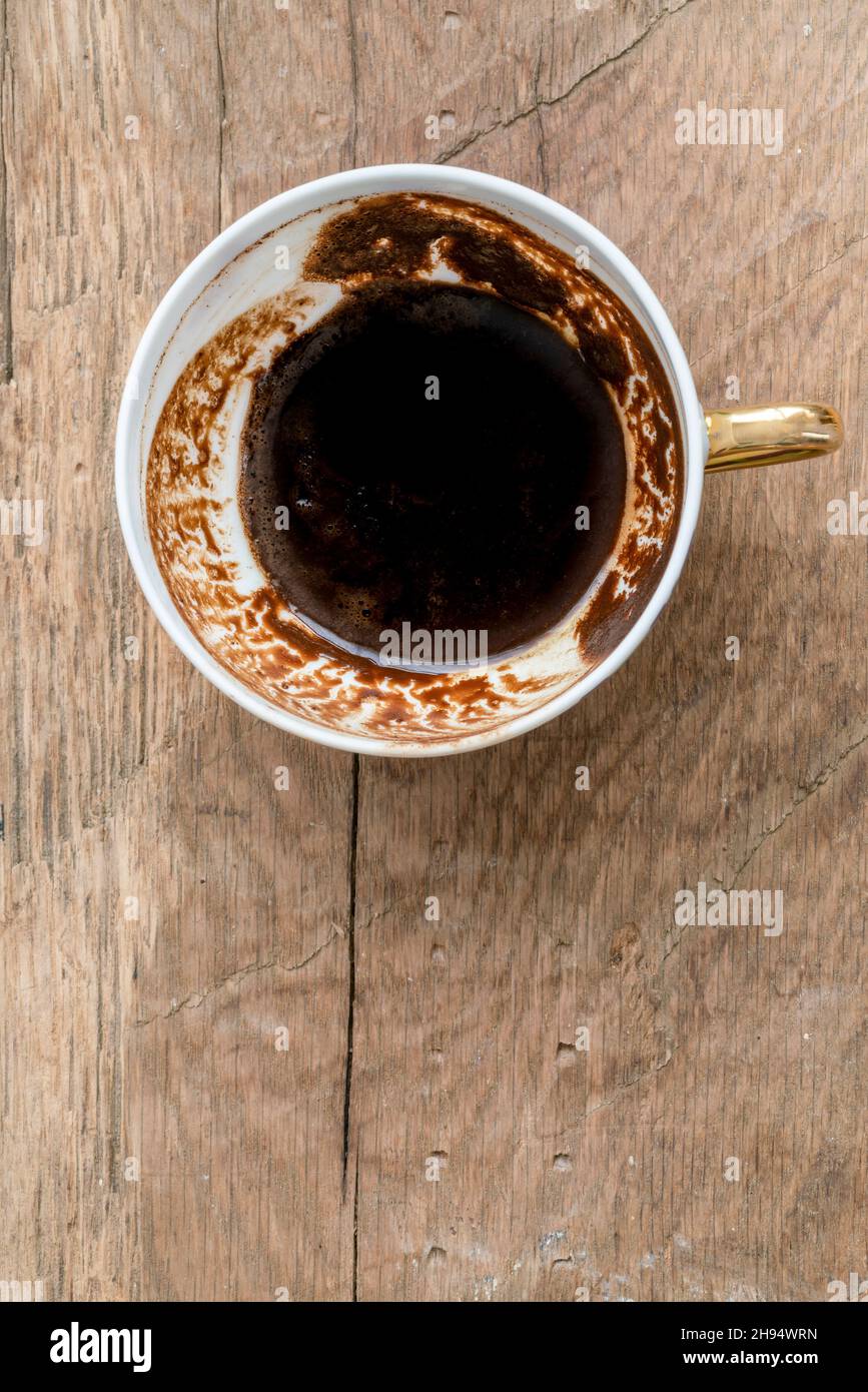 Fortune telling, shapes of Turkish coffee grounds in cup for fortune ...