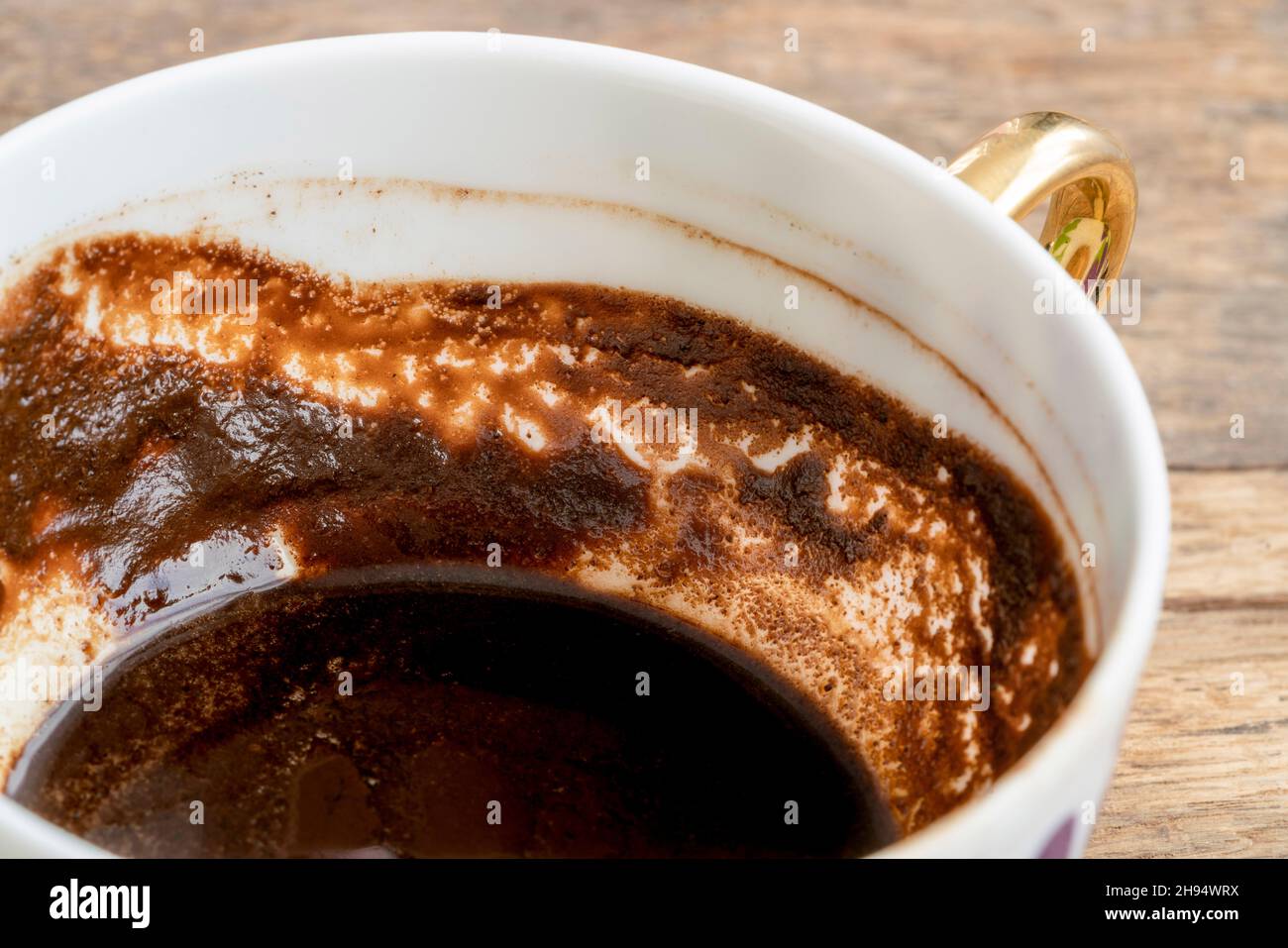 Coffee grounds, Closeup shapes by Turkish coffee grounds in cup for ...