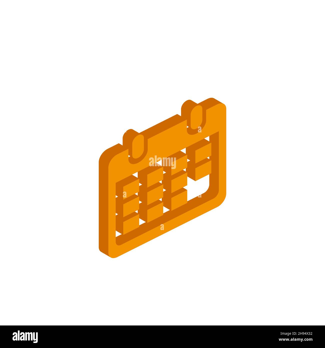 Vector isometric calendar icon on a white background eps Stock Vector ...