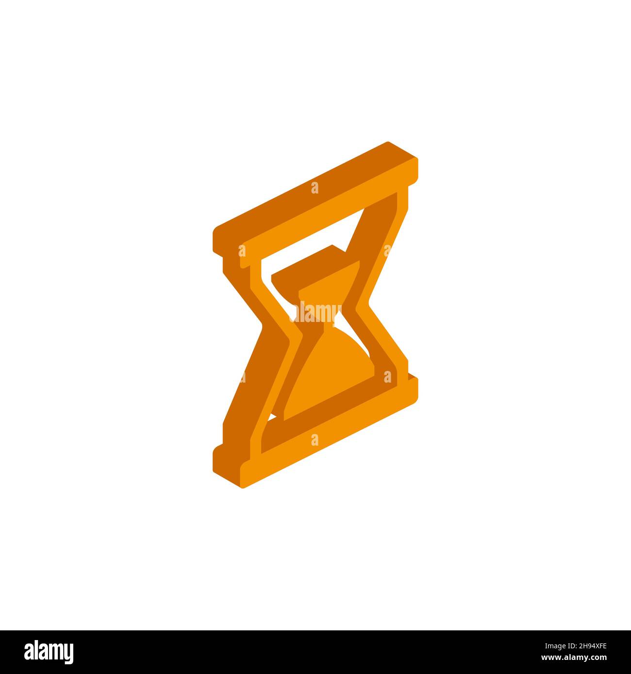 Vector isometric hourglass icon on a white background eps Stock Vector ...