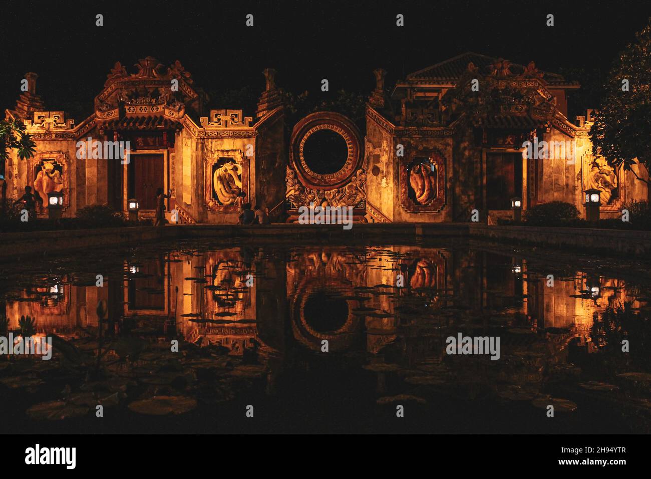 Beautiful shot of the stunning Tam Quan Chua Ba Mu Chinese temple in ...