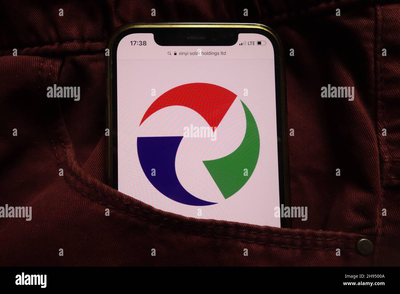 KONSKIE, POLAND - September 15, 2021: Xinyi Solar Holdings Ltd logo ...