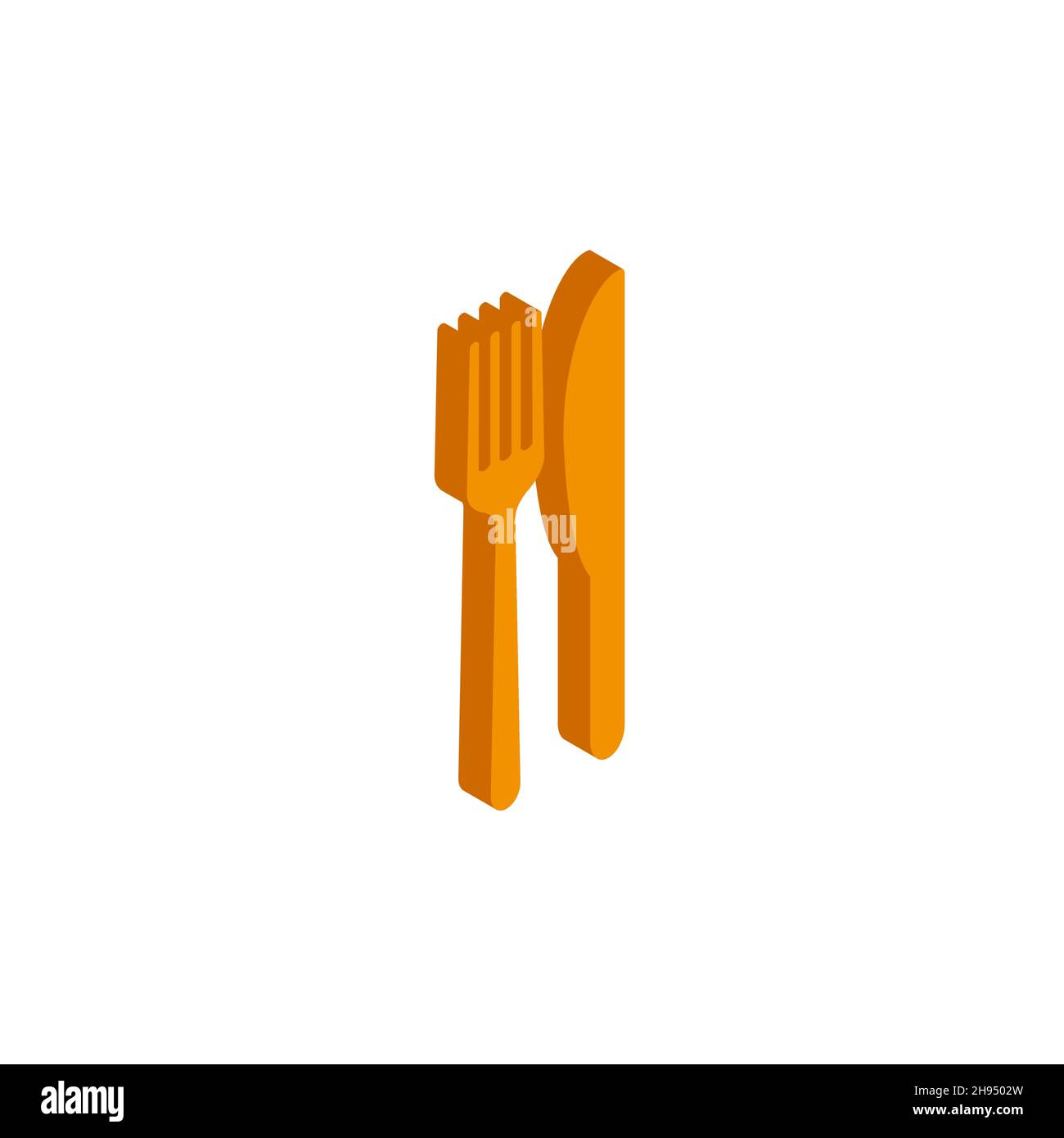 Vector icon fork with a knife eps Stock Vector Image & Art - Alamy