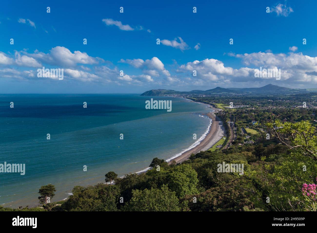 A view from Killiney Hill over Dublin Bay, Ireland Stock Photo - Alamy