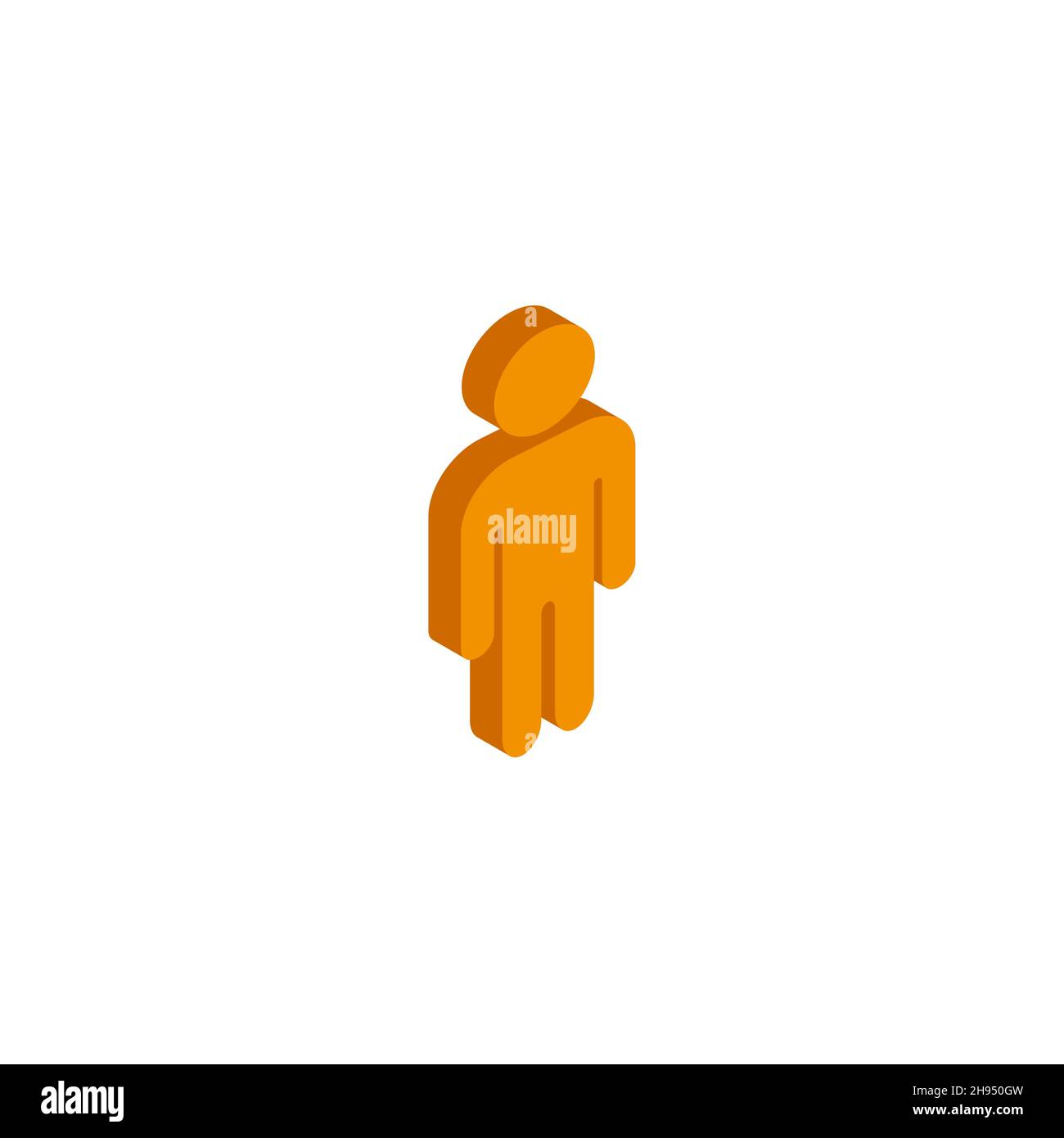 Vector isometric men icon on a white background eps Stock Vector Image ...