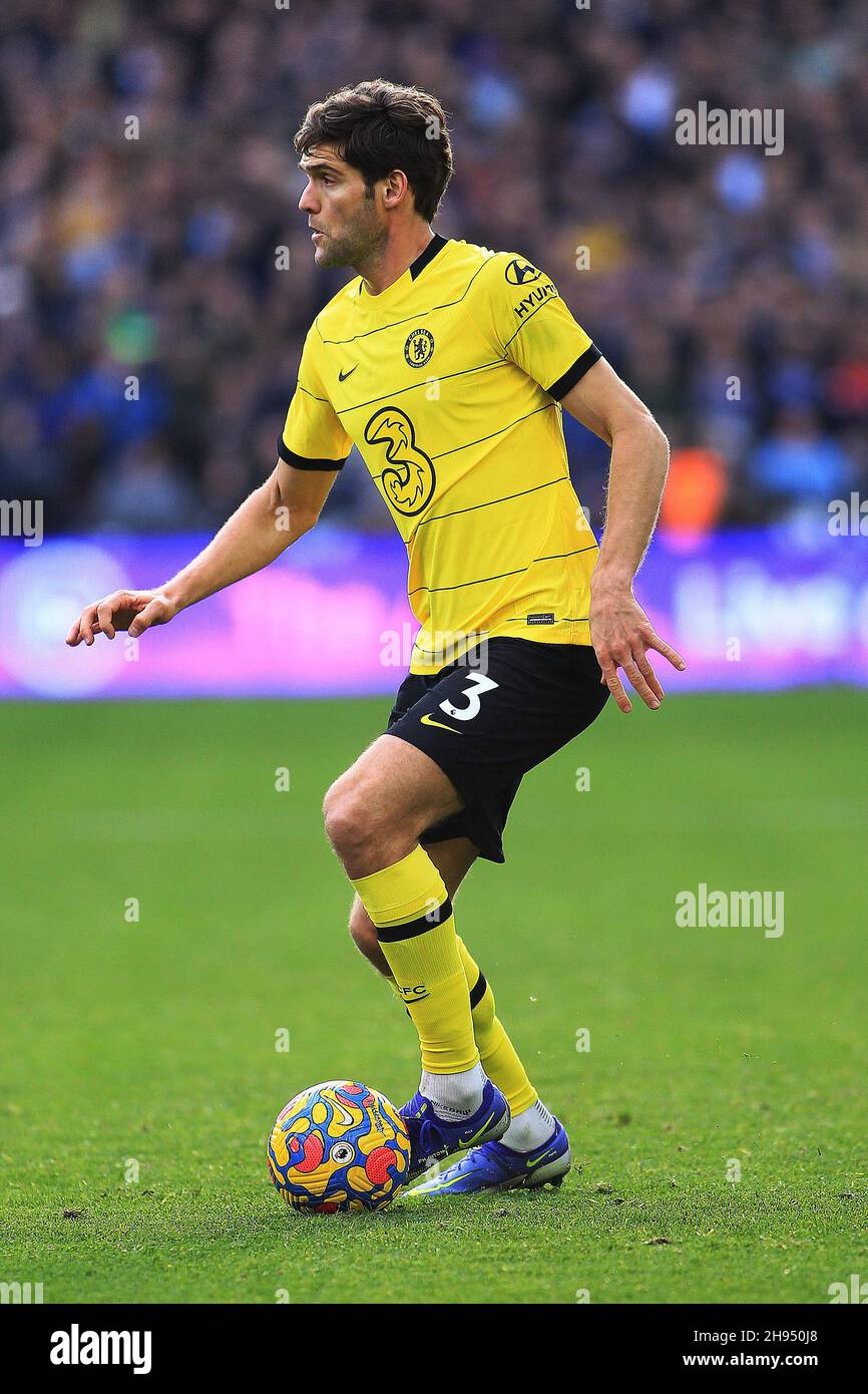 London, UK. 04th Dec, 2021. Marcos Alonso of Chelsea in action during ...