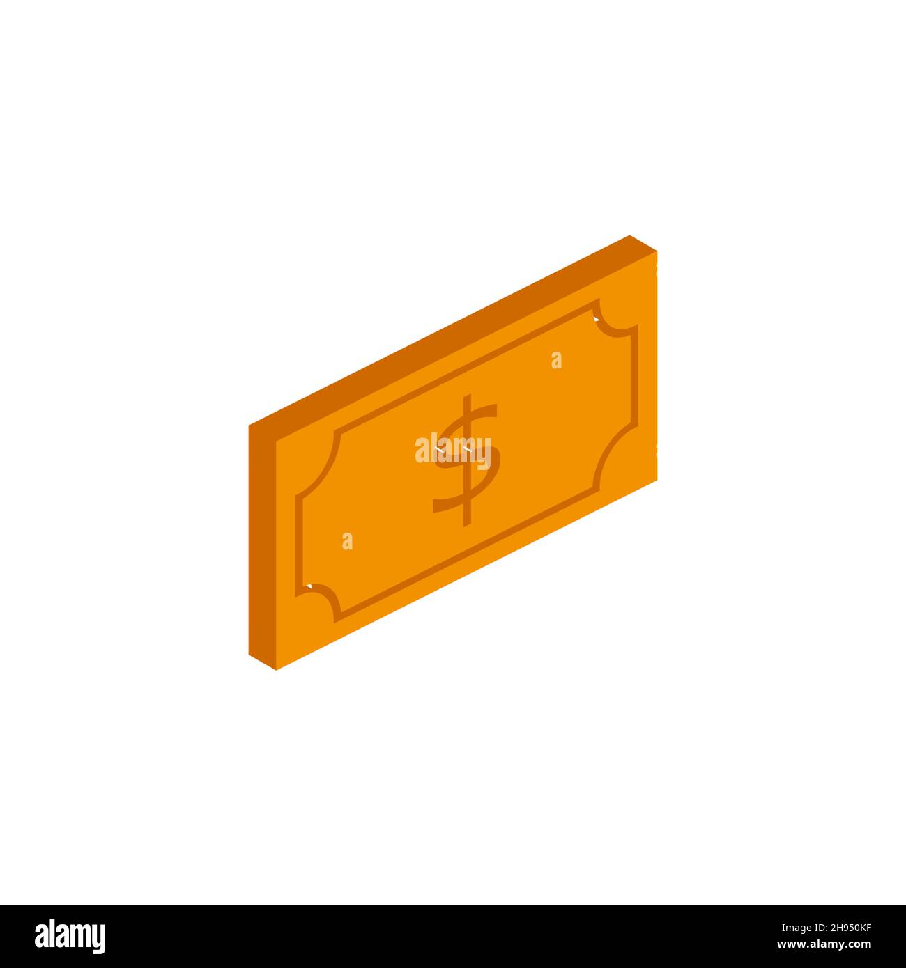 Vector icon money isometric sign isolated on white background. eps ...