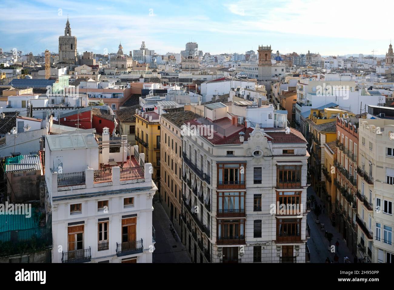 Valencia city skyline buildings hi-res stock photography and images - Alamy