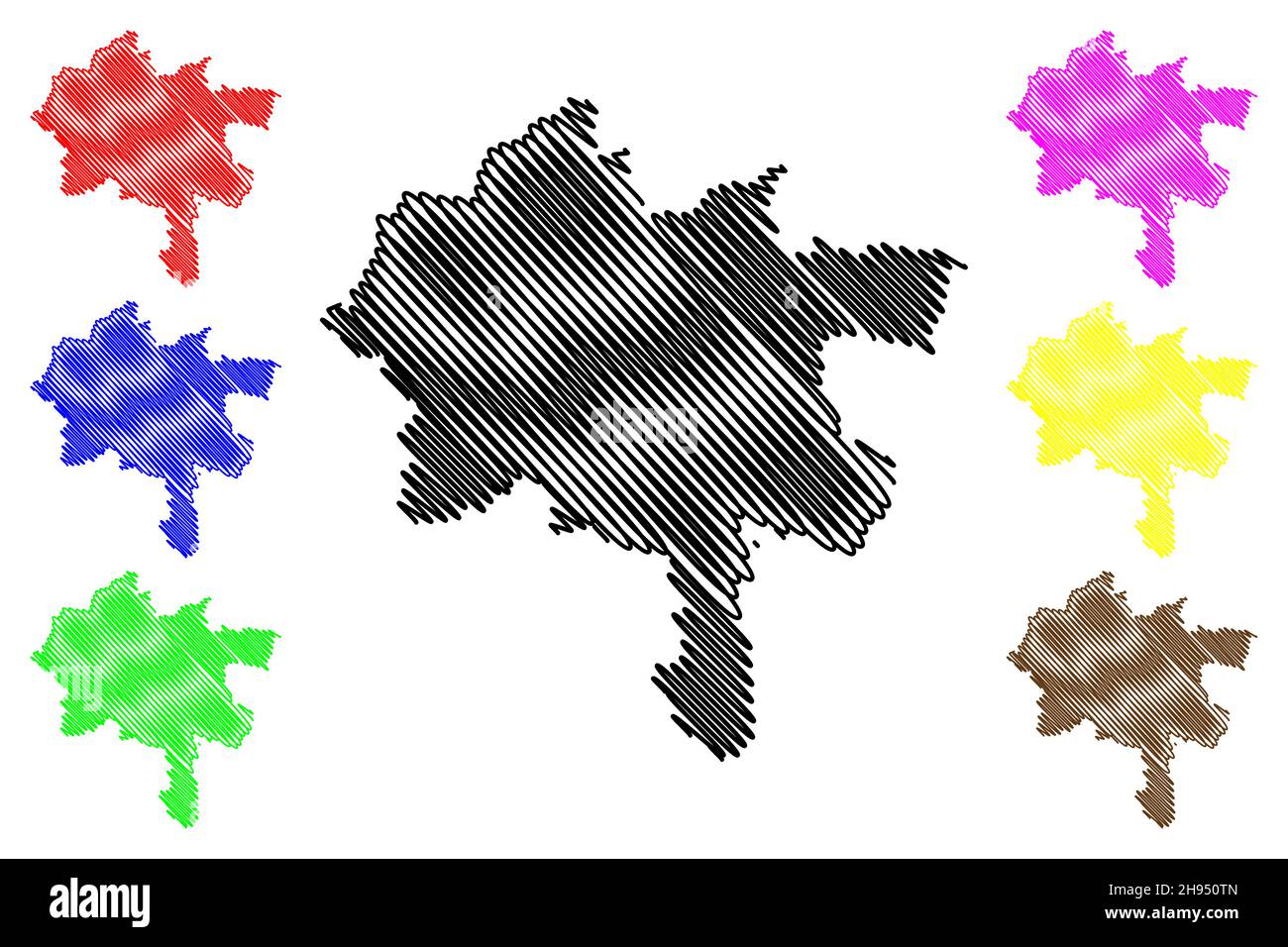 Chatra district (Jharkhand State, Republic of India, North Chotanagpur ...