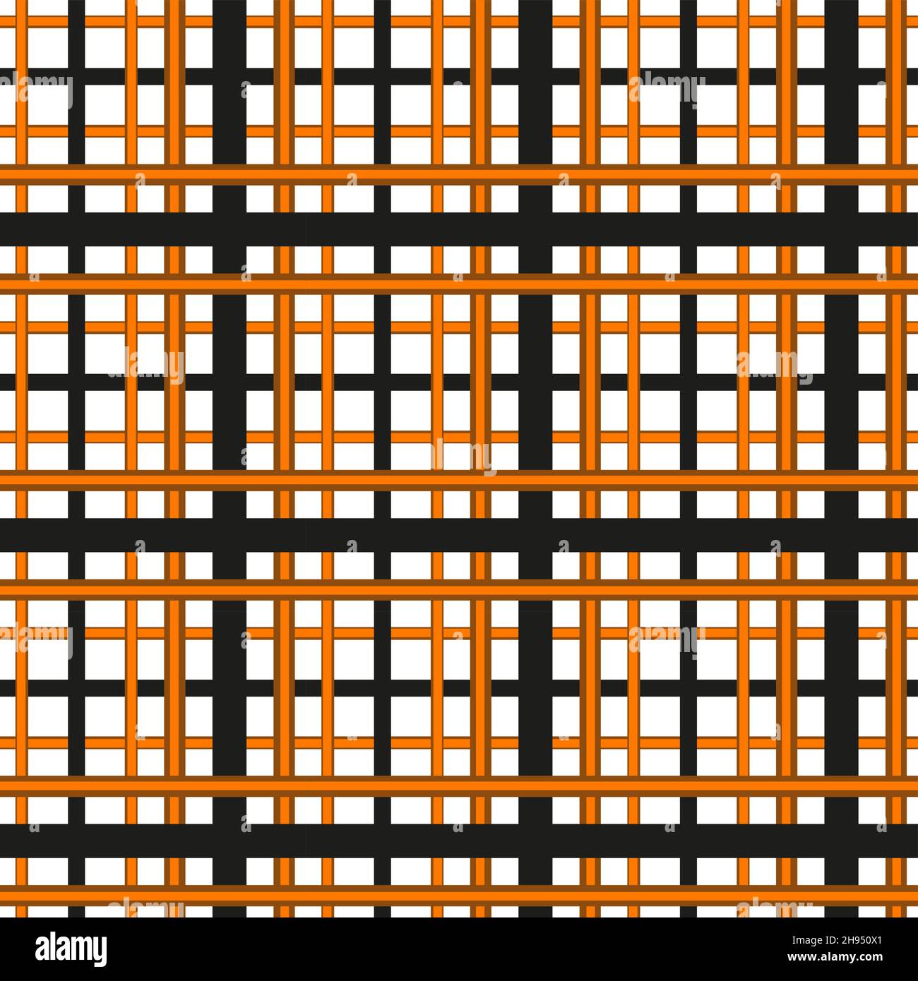 Brown, Tan, Black and White Tartan and Buffalo Check Plaid Vector ...