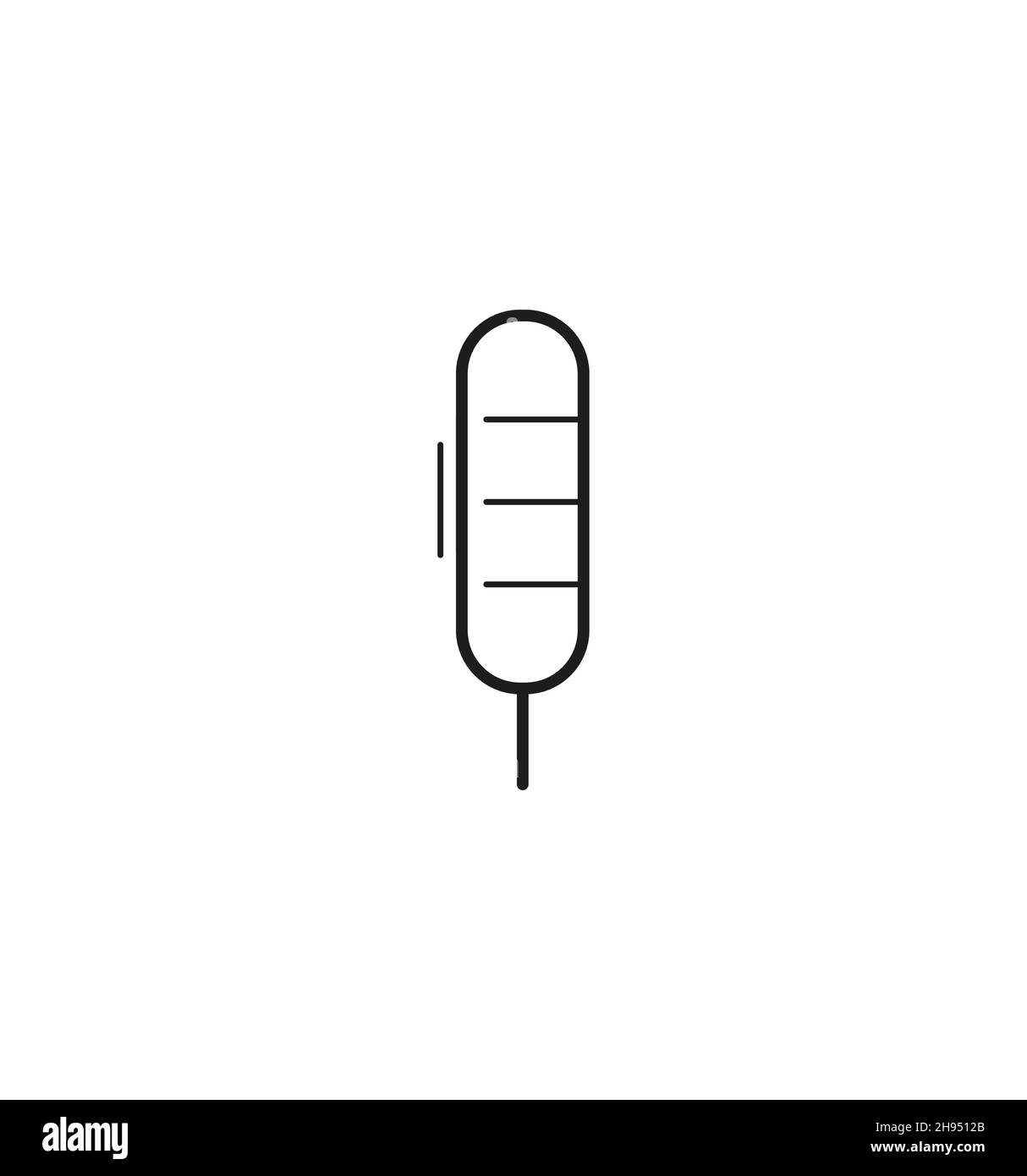 ice cream line art vector icon on white background eps Stock Vector ...