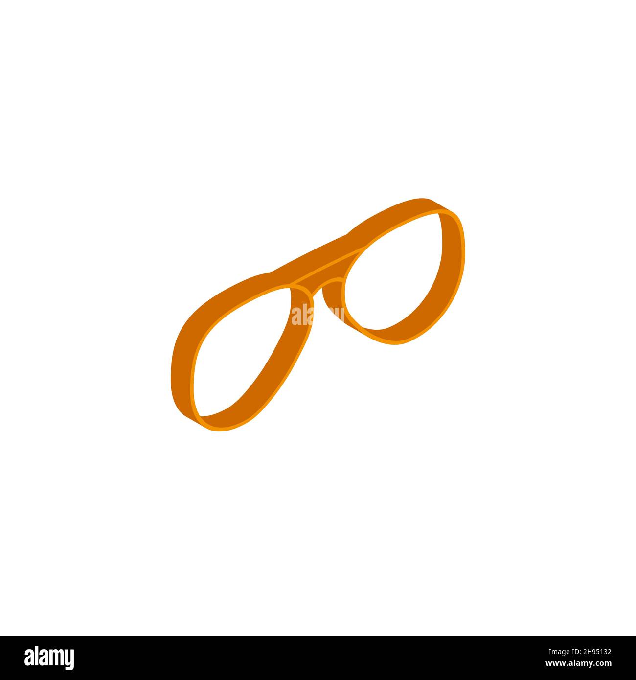 Vector isometric glasses icon on a white background eps Stock Vector ...