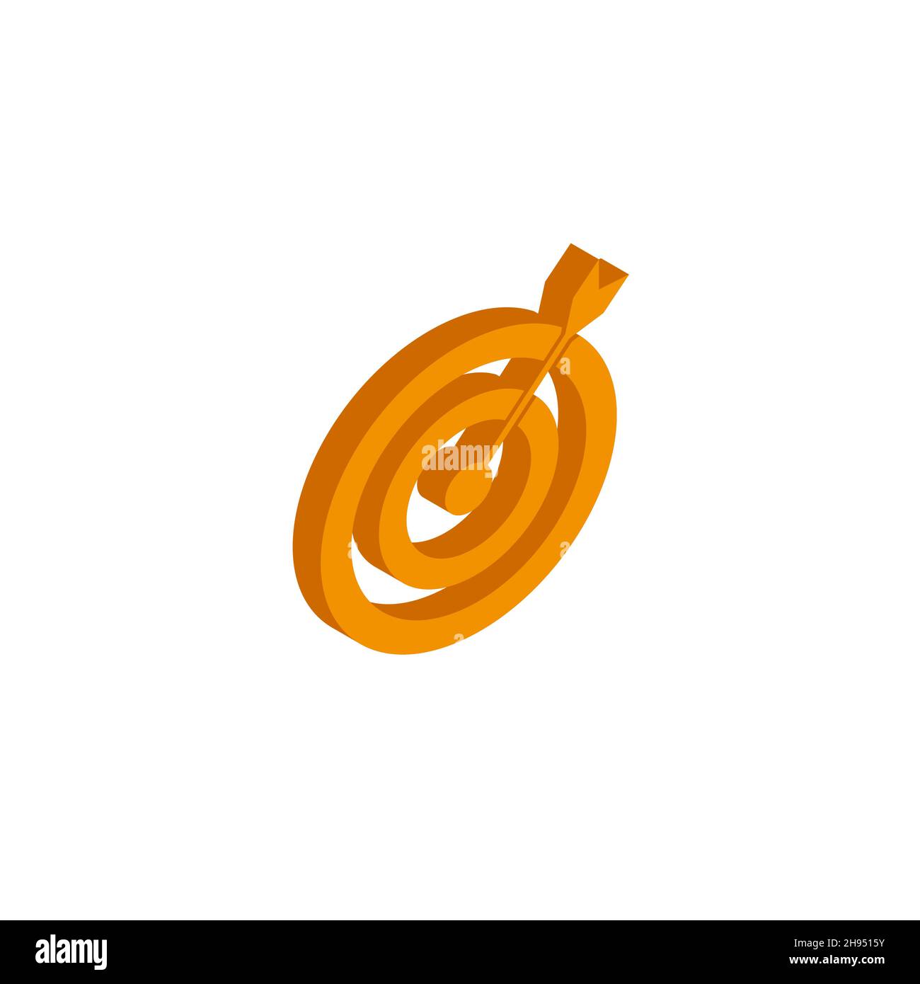 Vector isometric target icon on a white background eps Stock Vector ...