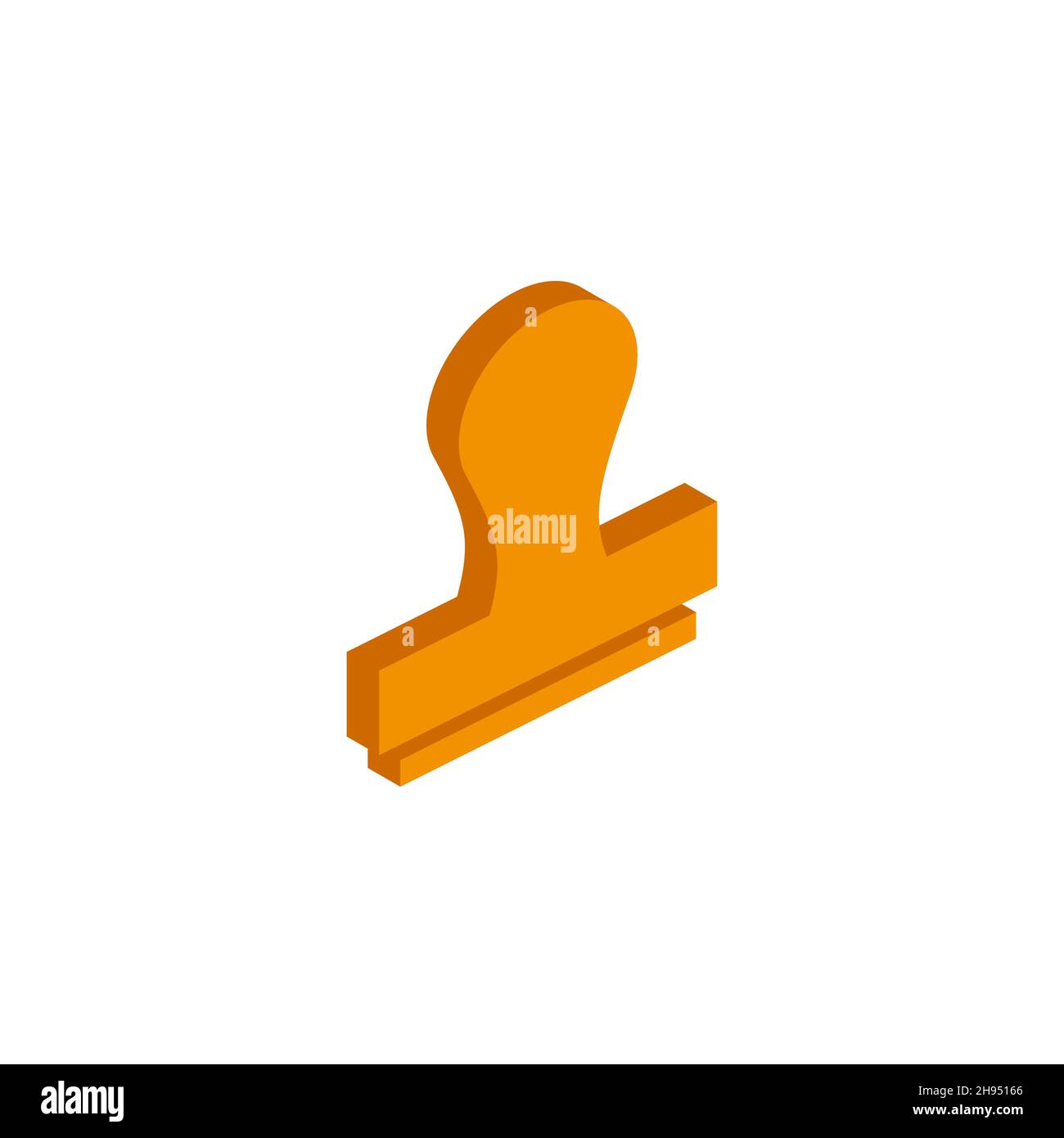Isometric stamp icon document Cut Out Stock Images & Pictures - Alamy
