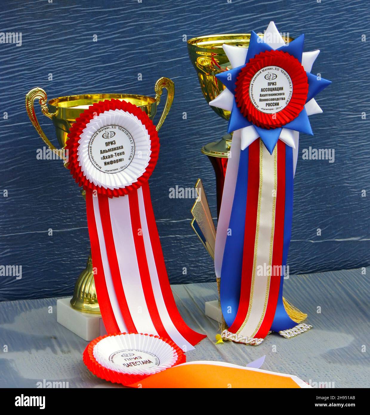 Holiday thoroughbred stud.Prizes winners, in Pyatigorsk; Caucasus ...