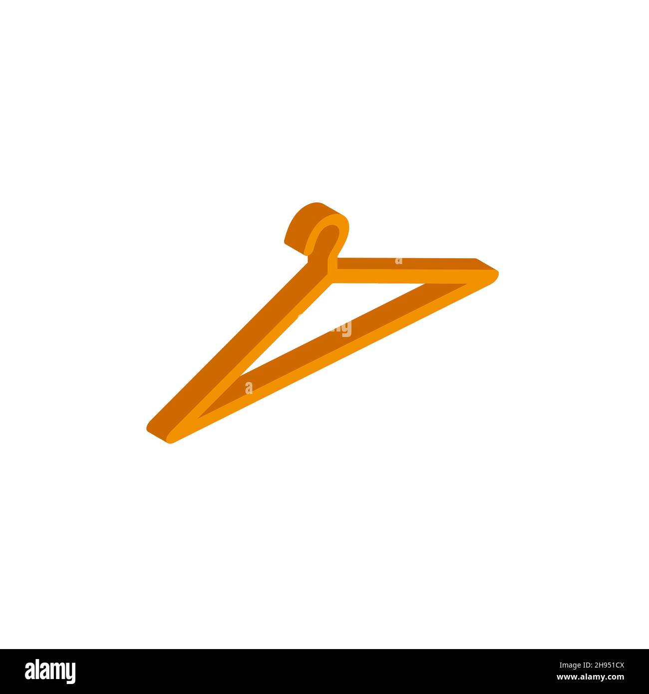 Isometric vector hanger icon sign isolated on white background. eps ...