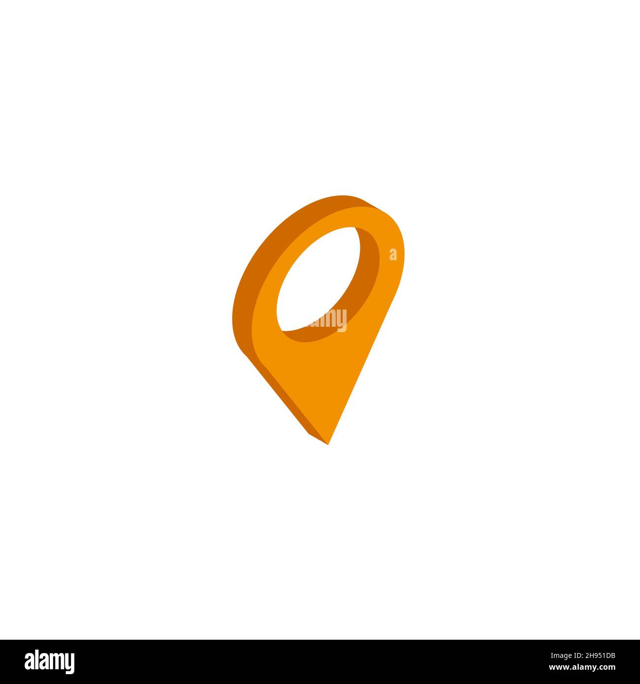 Vector icon map Icons markers. isometric. 3d sign isolated on white ...