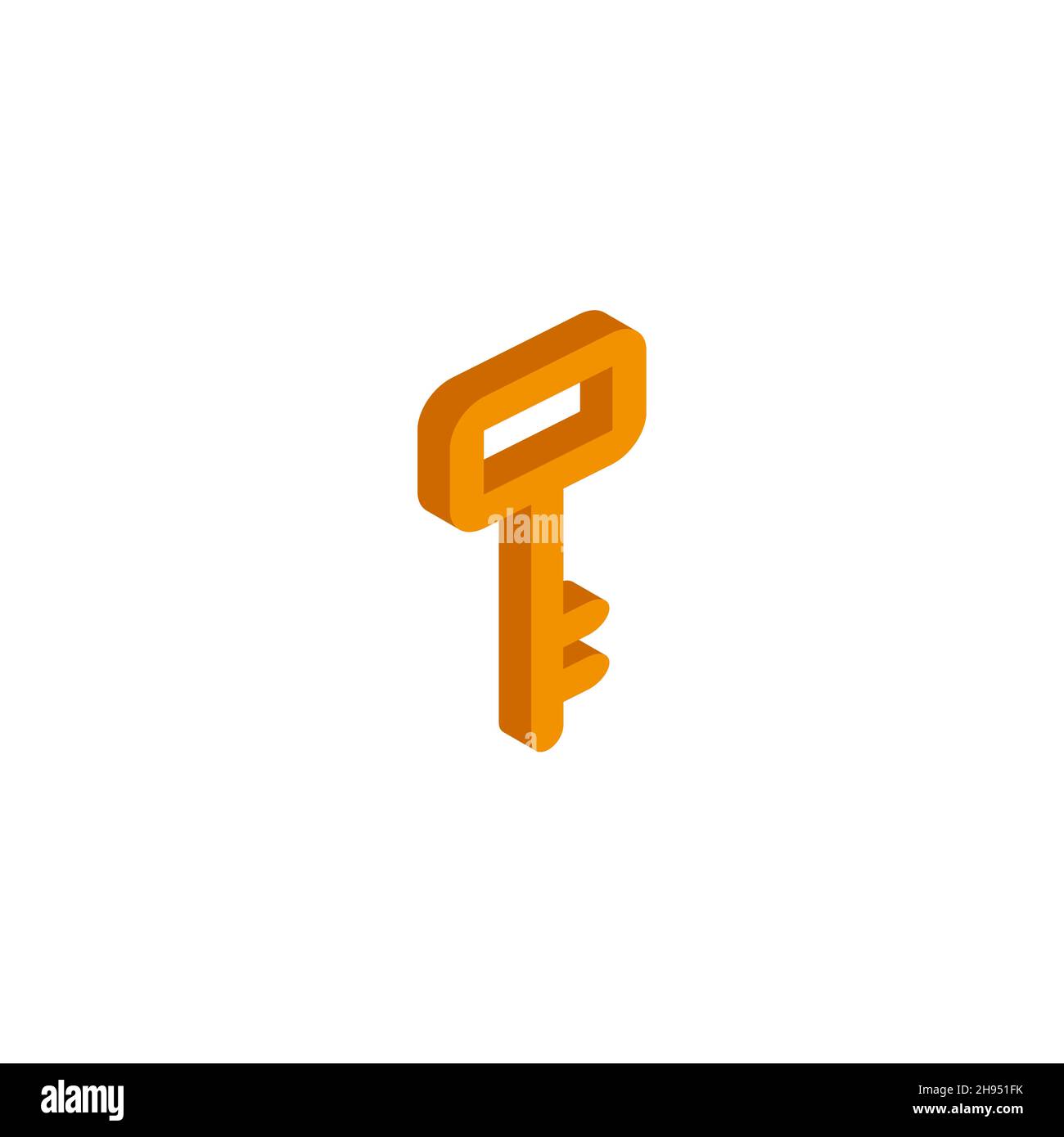 Vector icon wrench isometric. 3d sign isolated on white background. eps ...