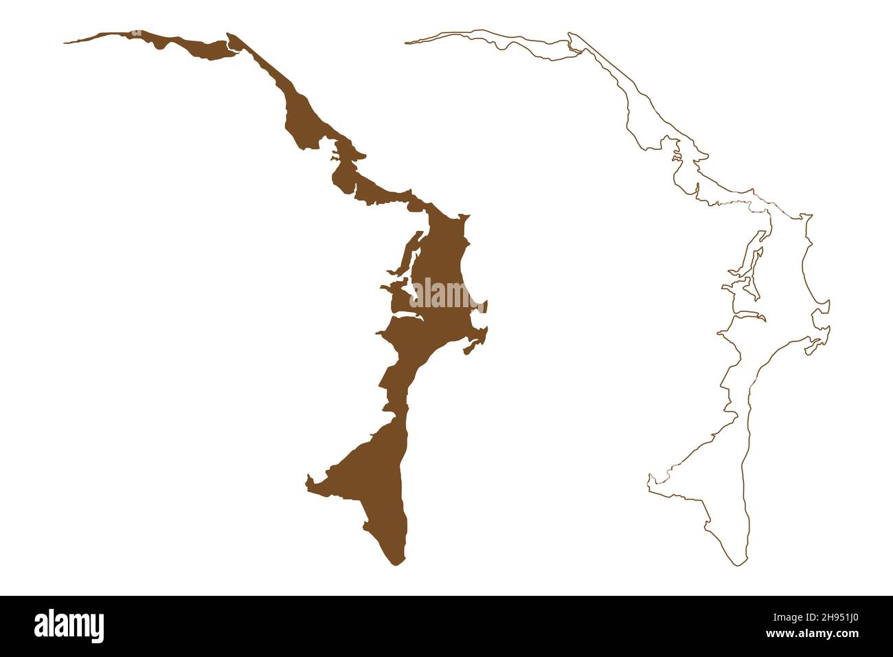 Abaco Islands (Commonwealth of The Bahamas, Cenrtal America) map vector ...