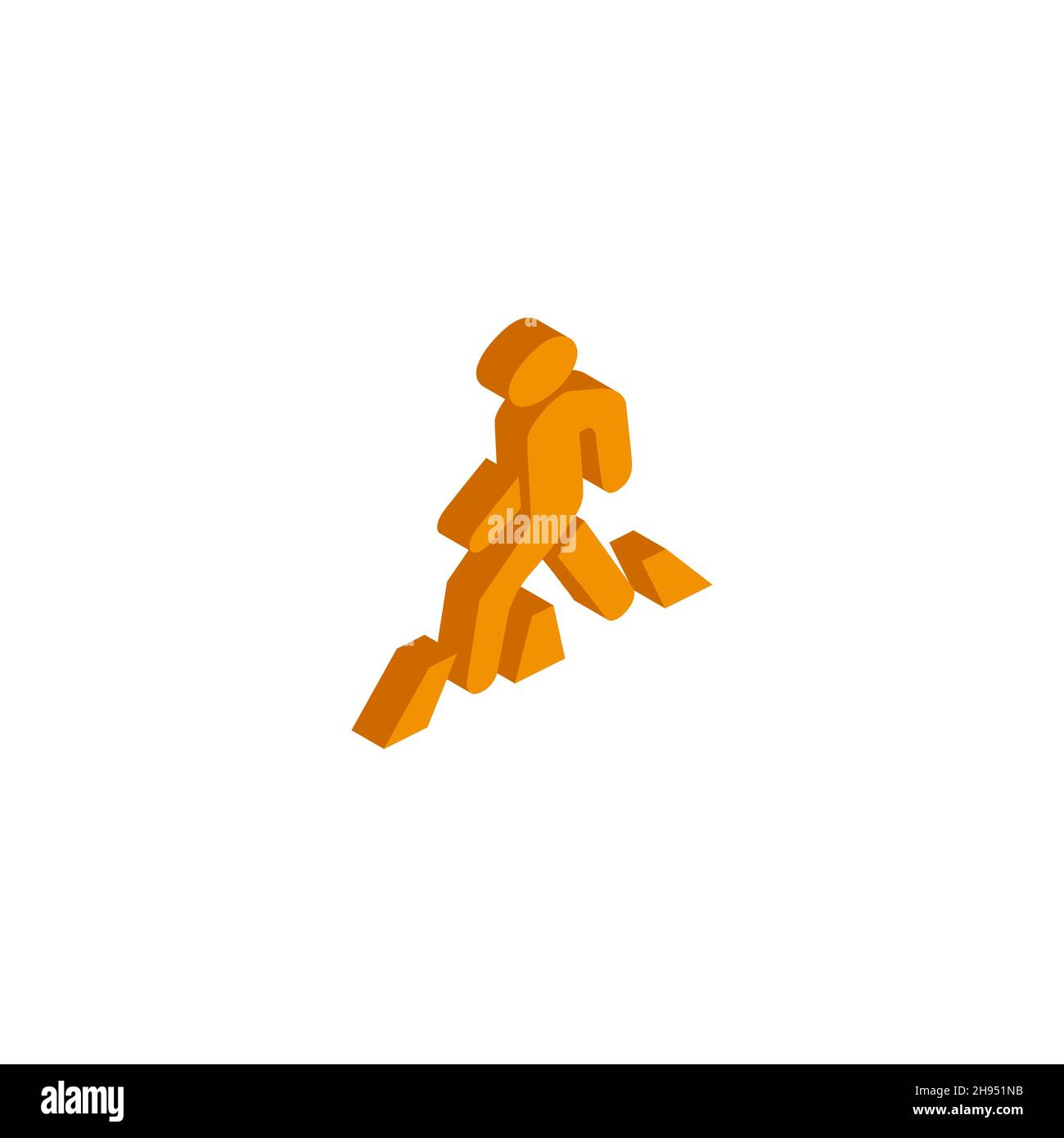 Vector isometric kids running icon on a white background eps Stock ...