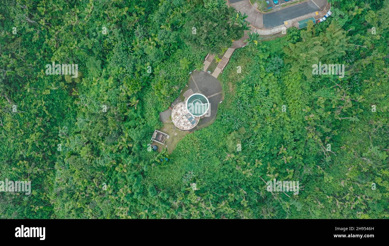 Yokahu Tower at El Yunque National Forest in Puerto Rico Stock Photo ...