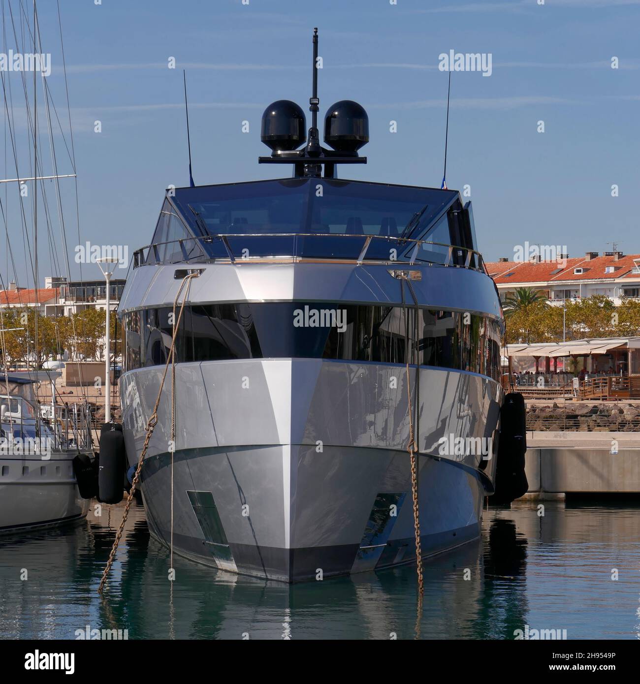 wally design superyacht why200 in harbour at Saint-Raphaël , Côte d ...
