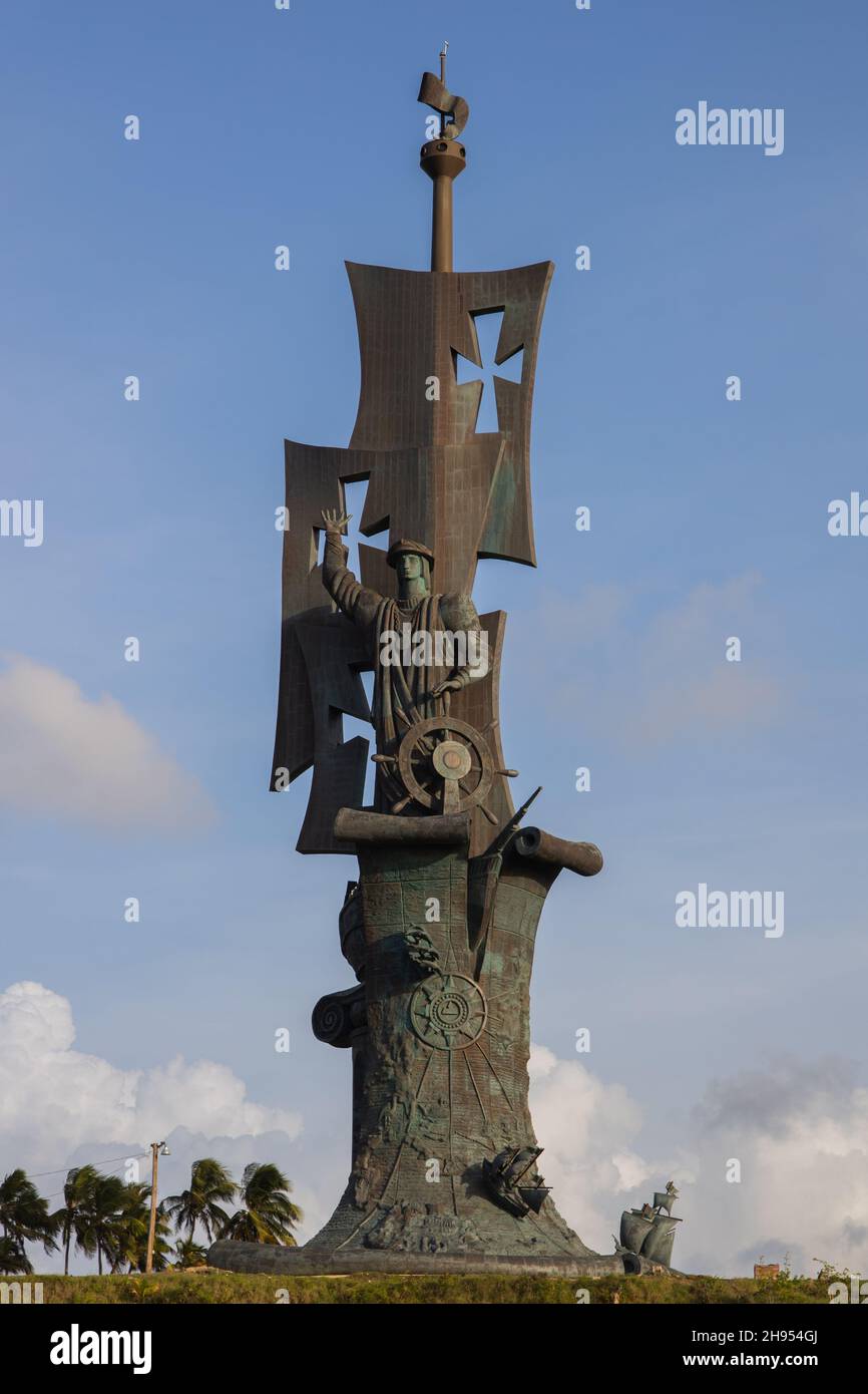 Giant Statue of Christopher Columbus in Arecibo, Puerto Rico Stock ...