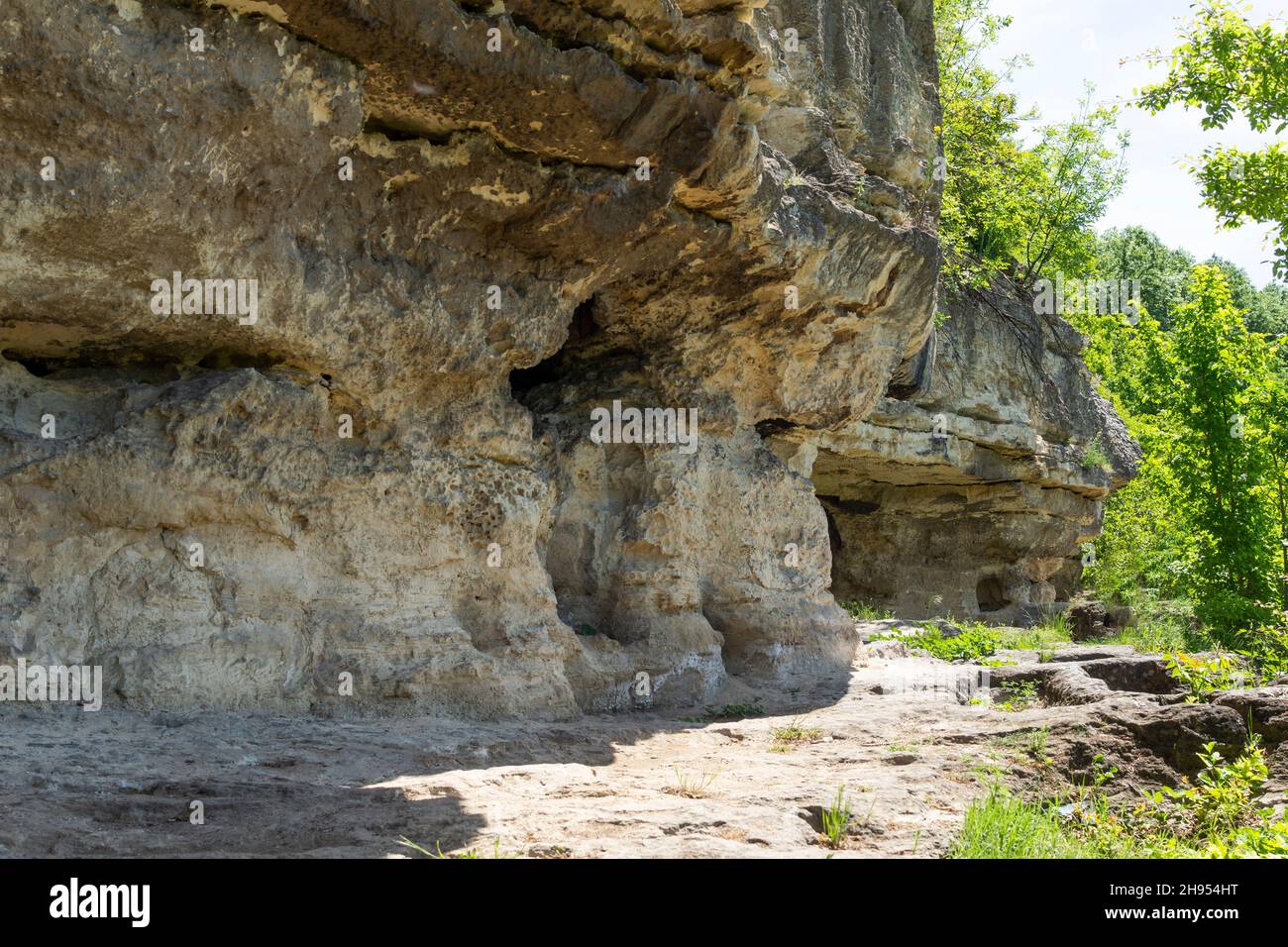 Medieval Albotin Rock Monastery, Vidin Region, Bulgaria Stock Photo - Alamy
