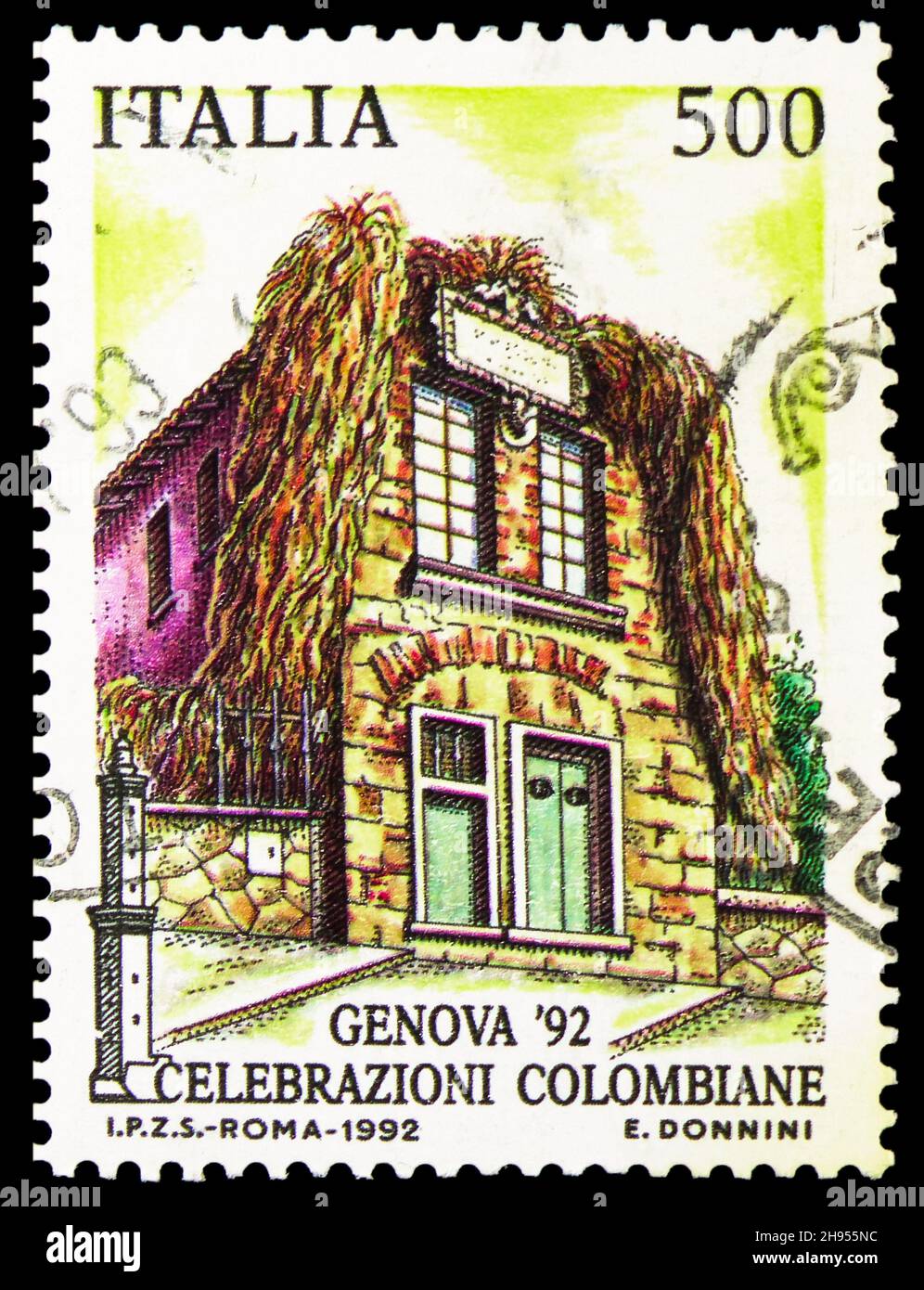 MOSCOW, RUSSIA - OCTOBER 24, 2021: Postage stamp printed in Italy shows ...