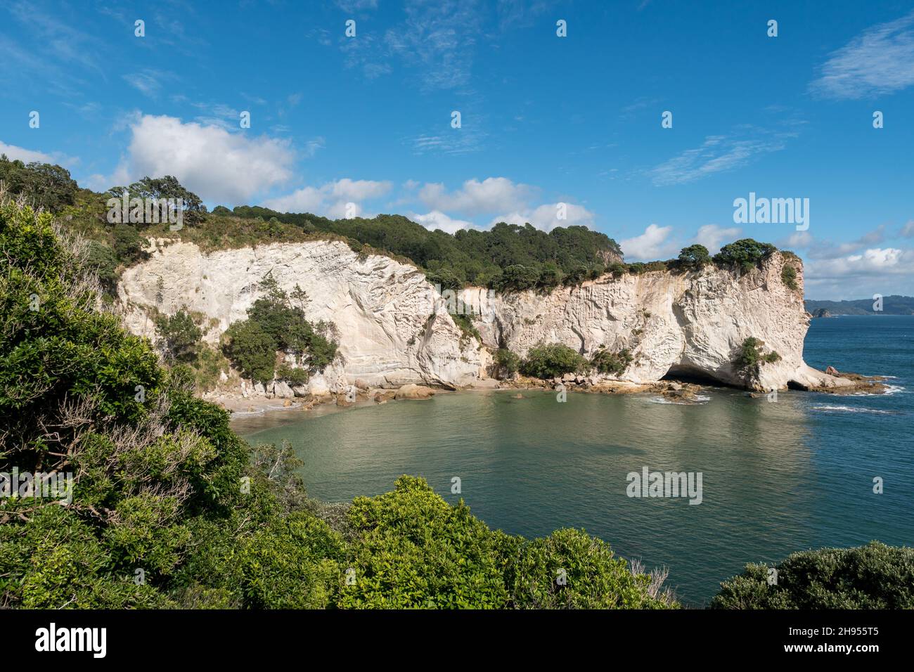 Stingray bay, Cathedral Cove, North Island - New Zealand Stock Photo ...