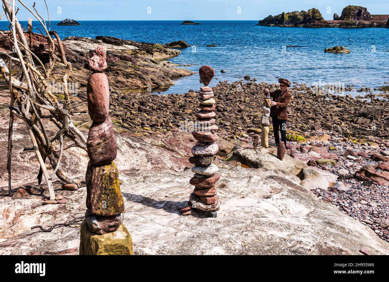 James Craig Page, stone stacker & organiser of European Stone Stacking ...