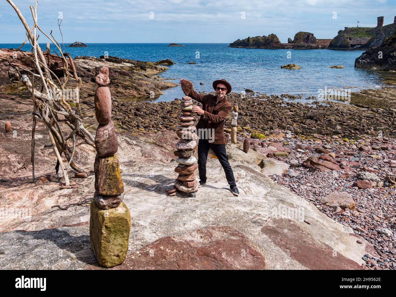 James Craig Page, stone stacker & organiser of European Stone Stacking ...