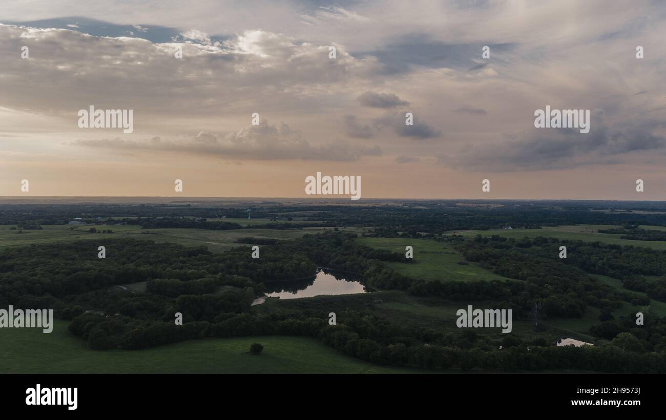 Rural nebraska aerial hi-res stock photography and images - Alamy