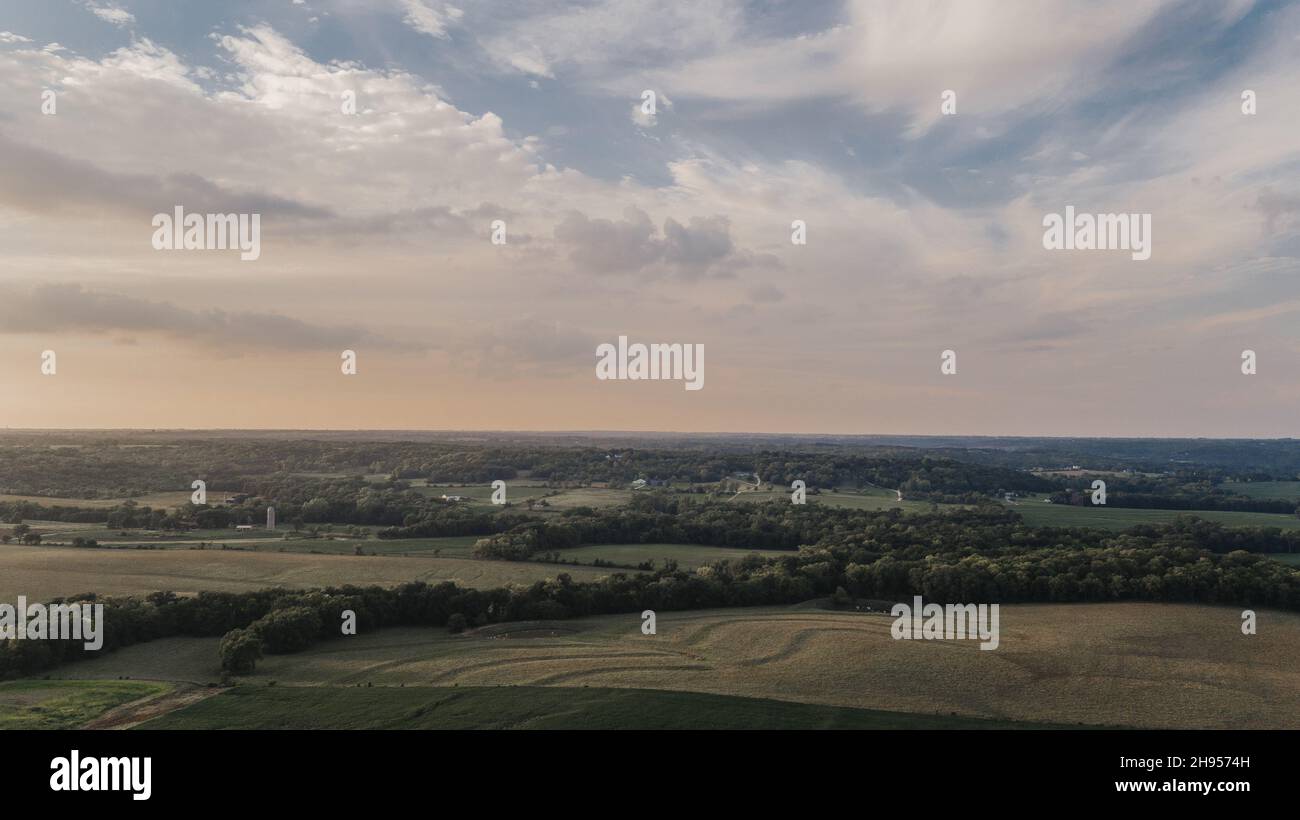 Rural nebraska aerial hi-res stock photography and images - Alamy