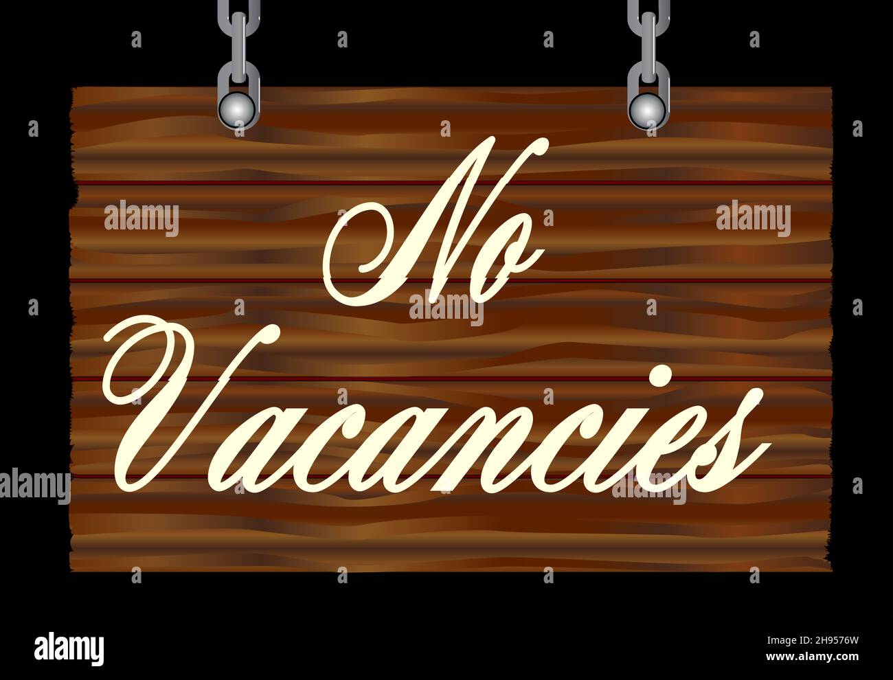 A rectangle wooden sign hanging from a wall bracket with the words NO ...