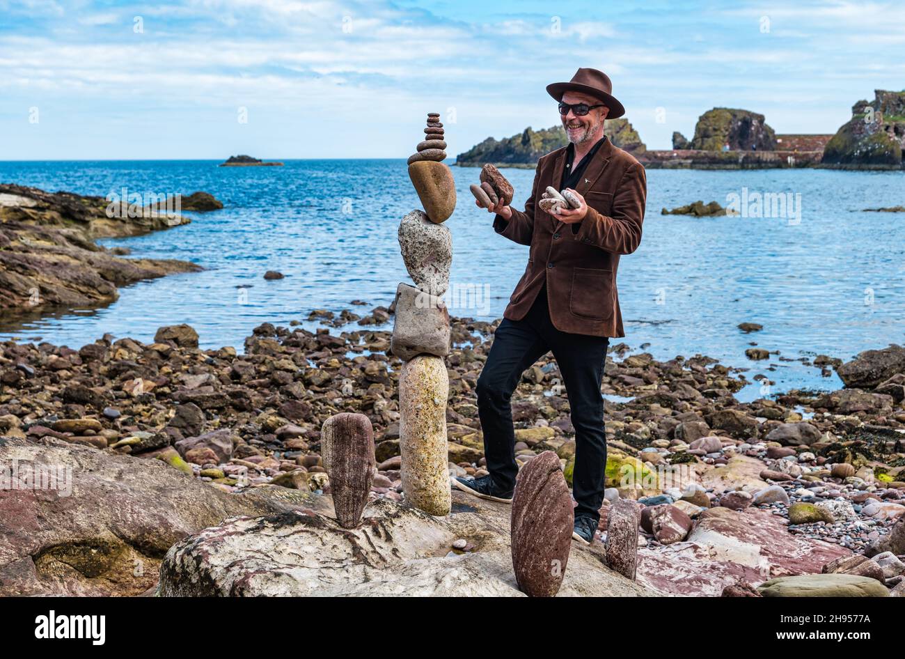 James Craig Page, stone stacker & organiser of European Stone Stacking ...
