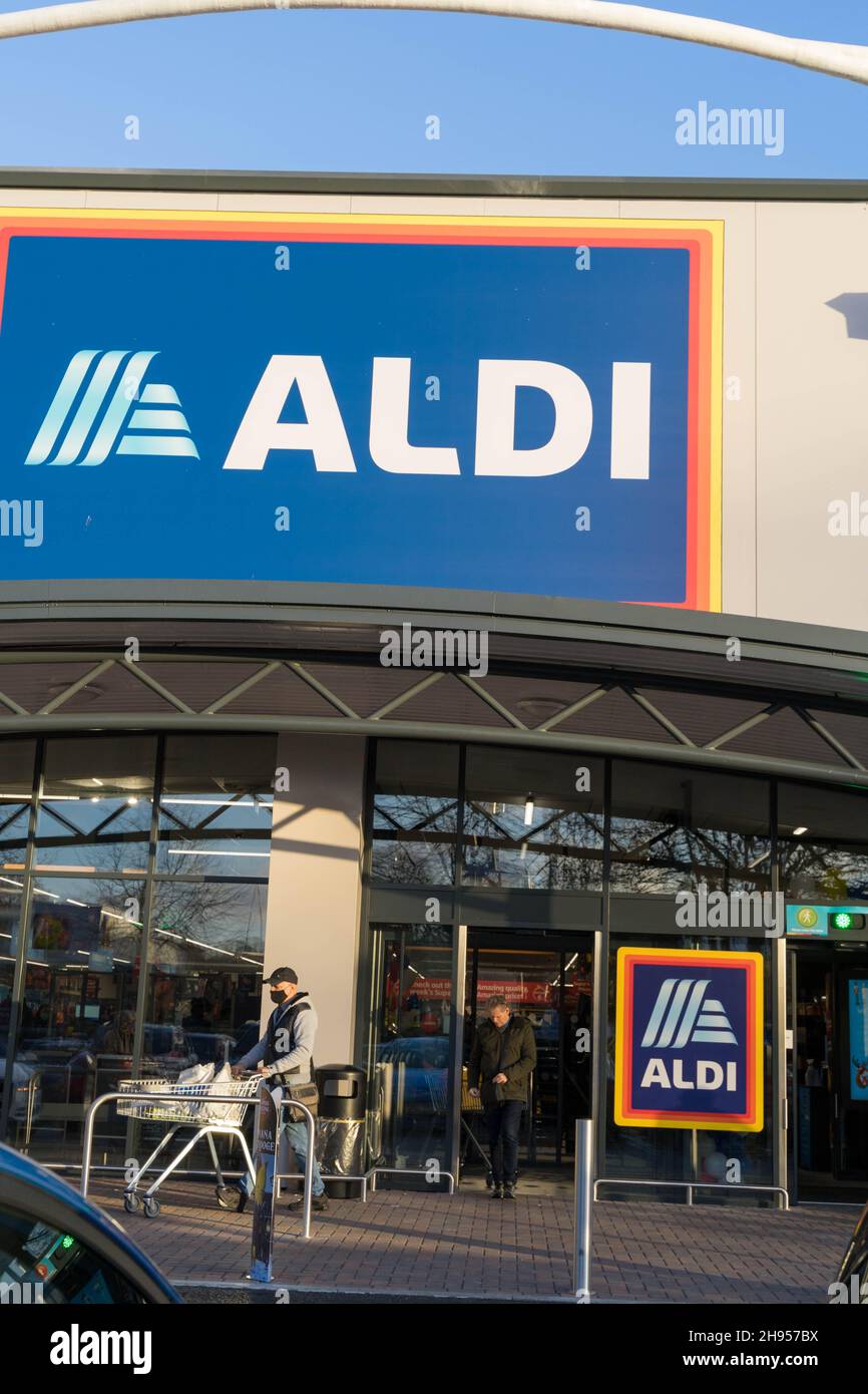 Orpington, London, UK 04 December 2021: Aldi opened its newest store at ...