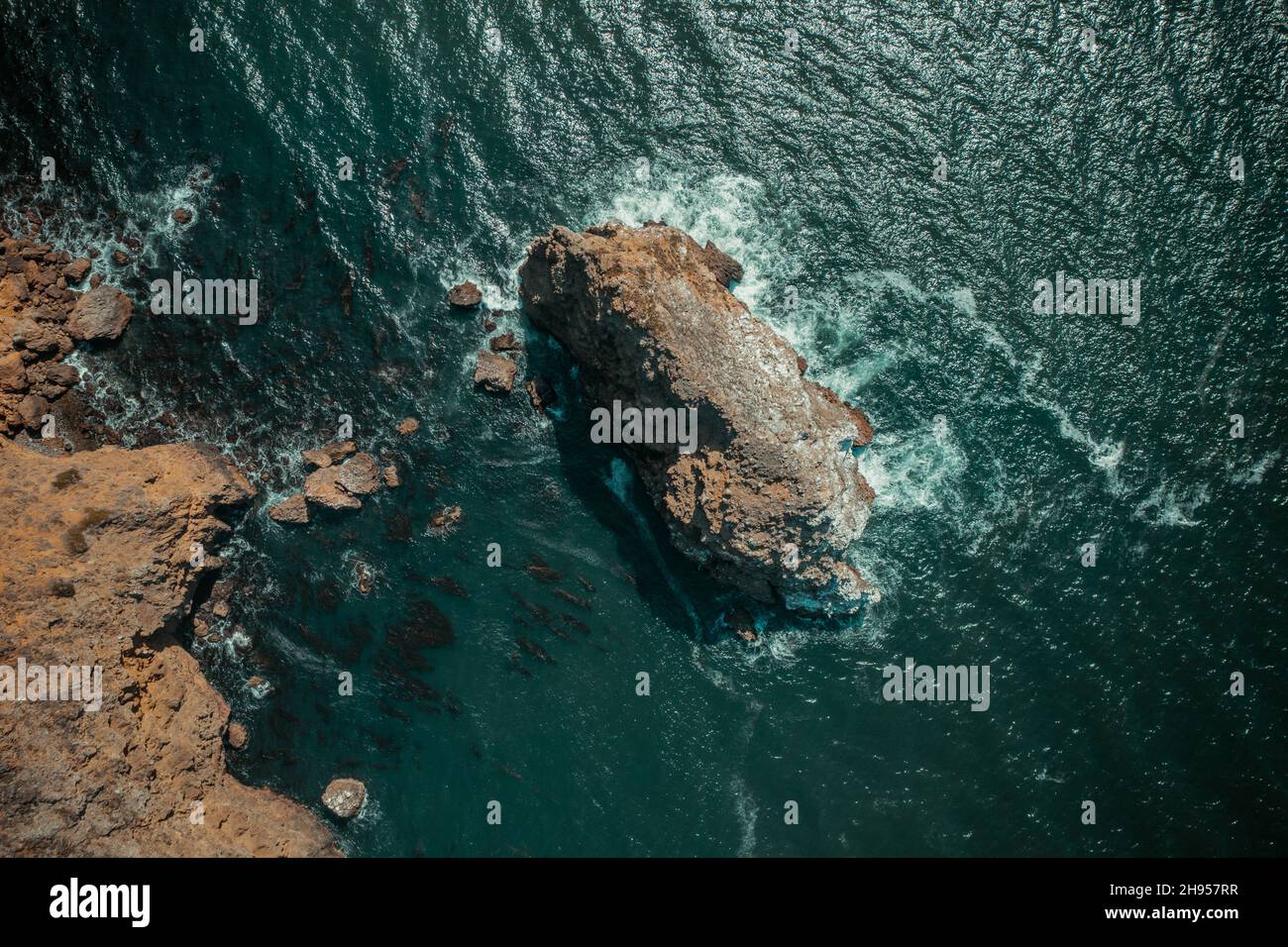 Top view of the Channel Island National Park in California Stock Photo ...